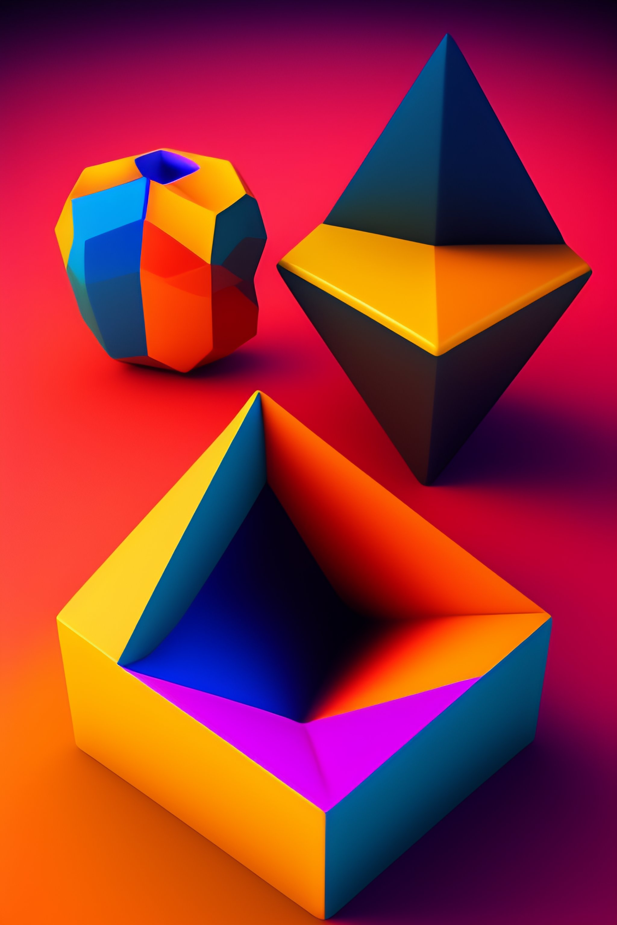 Lexica - Geometric 3d shapes