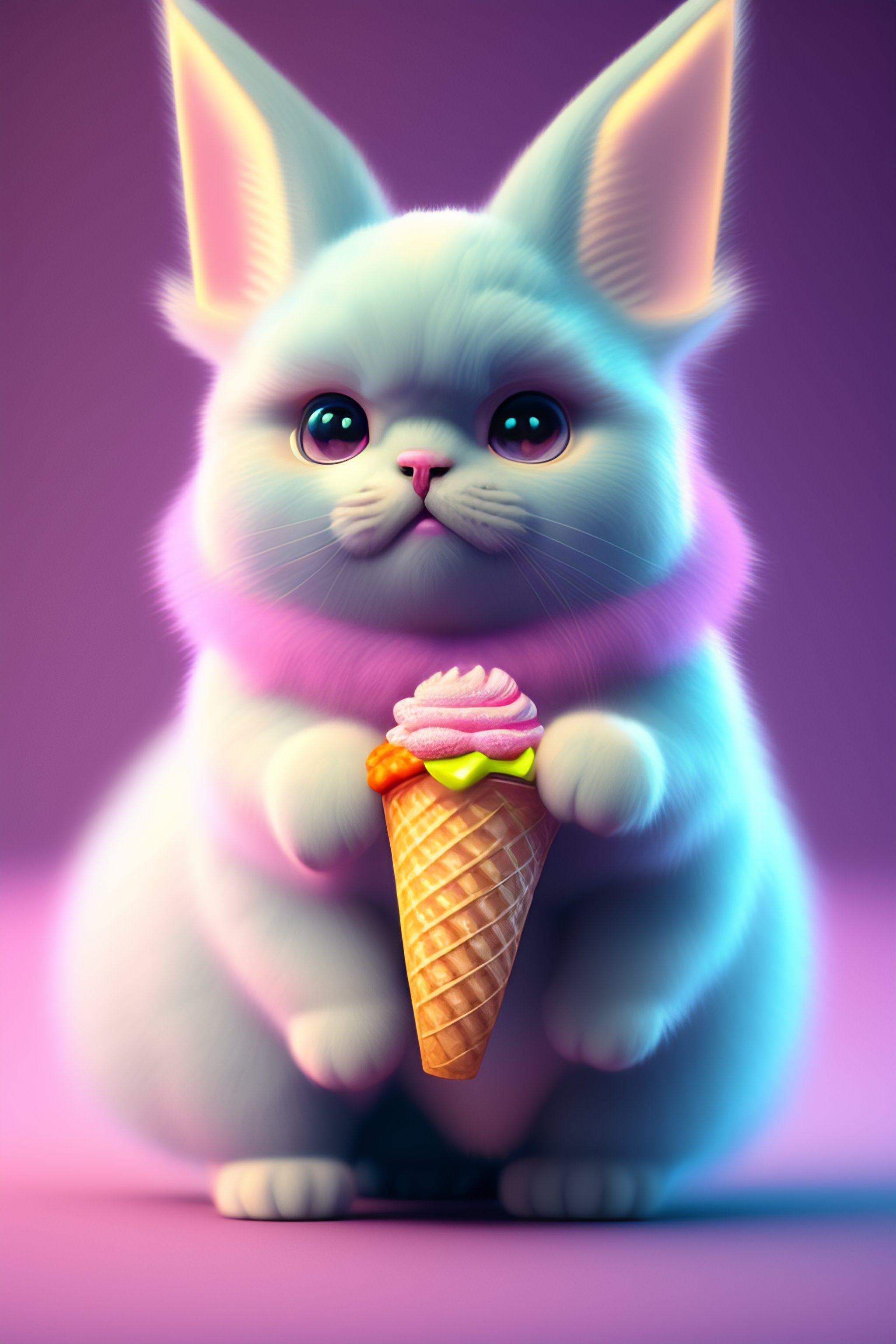 Lexica - High quality 3 d render hyperrealist very cute pastel fluffy ...