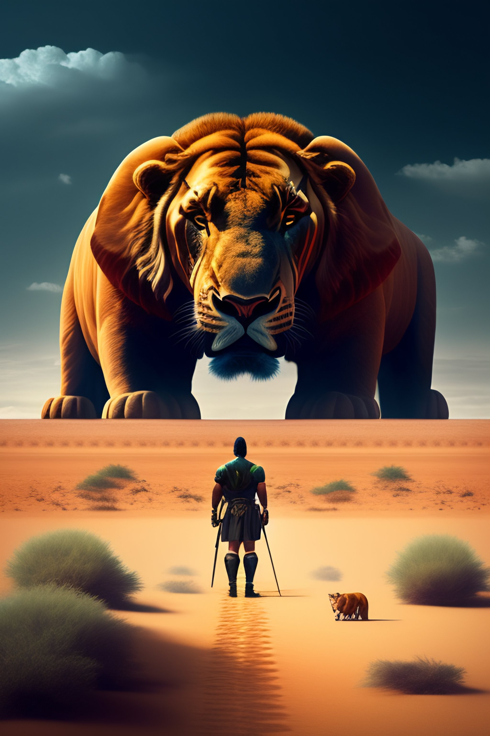 Lexica - David and Goliath, face to face, Goliath is strong and big ...