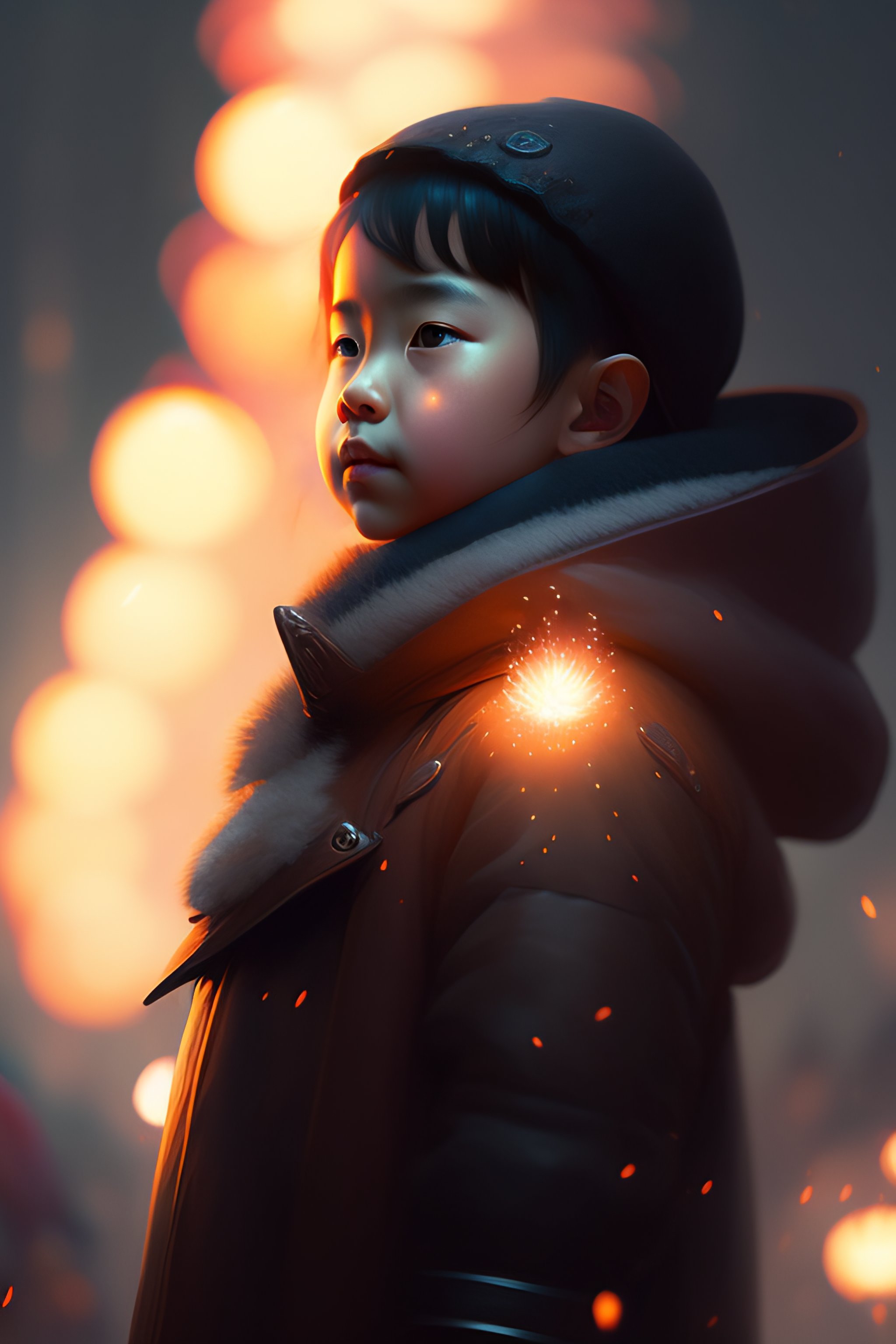 Lexica - Dental tooth character, fireworks, night festival, lens flare ...