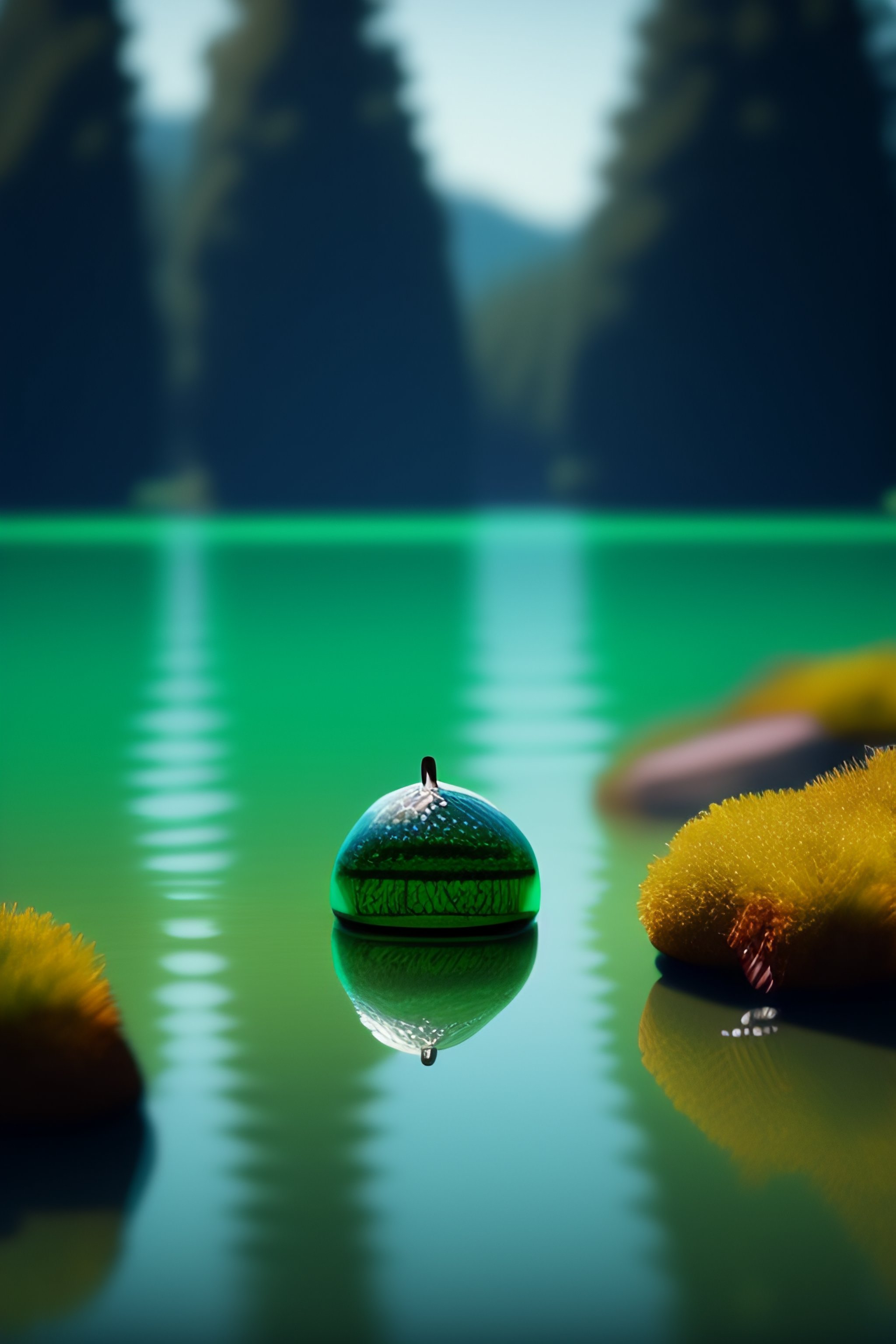Lexica - Marimo in lake, unreal engine