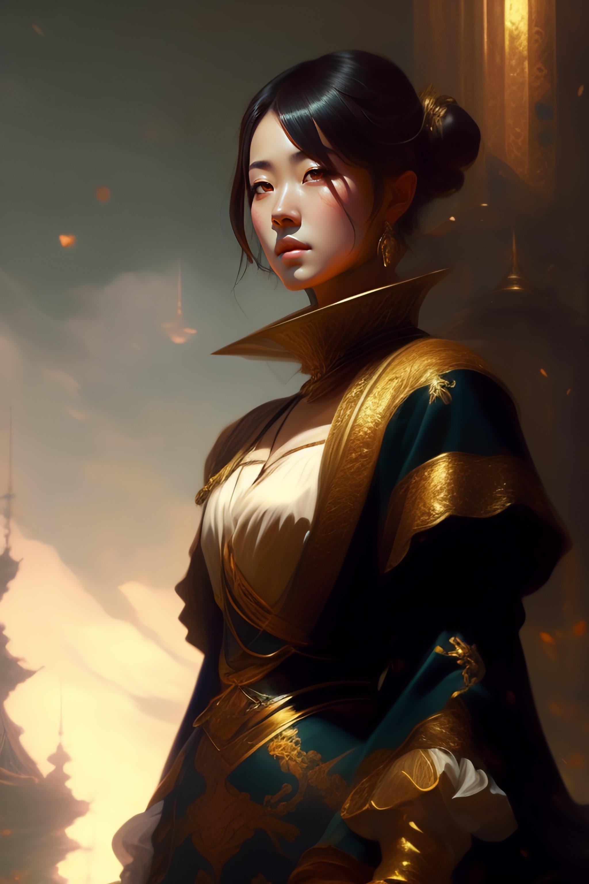 Lexica - Baroque oil painting anime key visual full body portrait ...