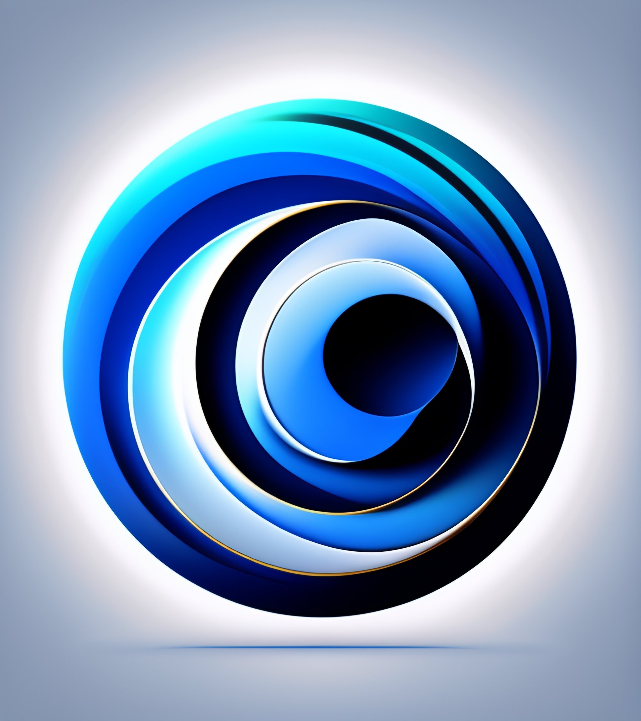 Lexica - Flat vector design, minimal, simple bold circular logo in blue ...