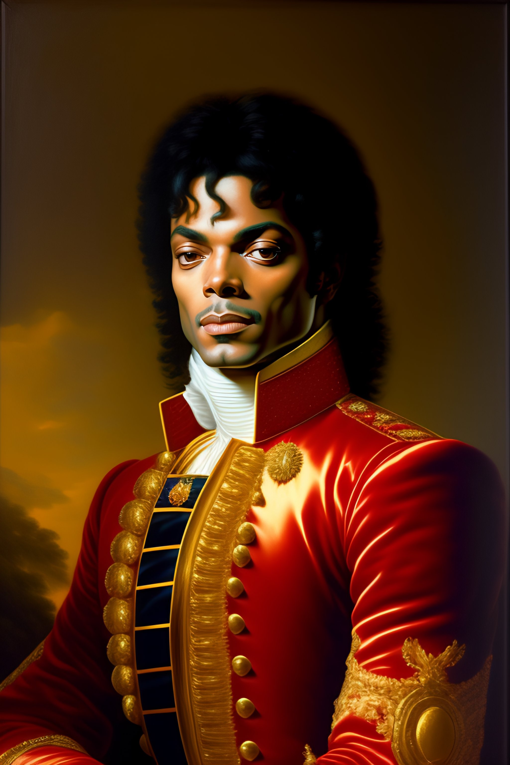 Lexica - Portrait of Michael Jackson, oil on canvas, highly detailed ...