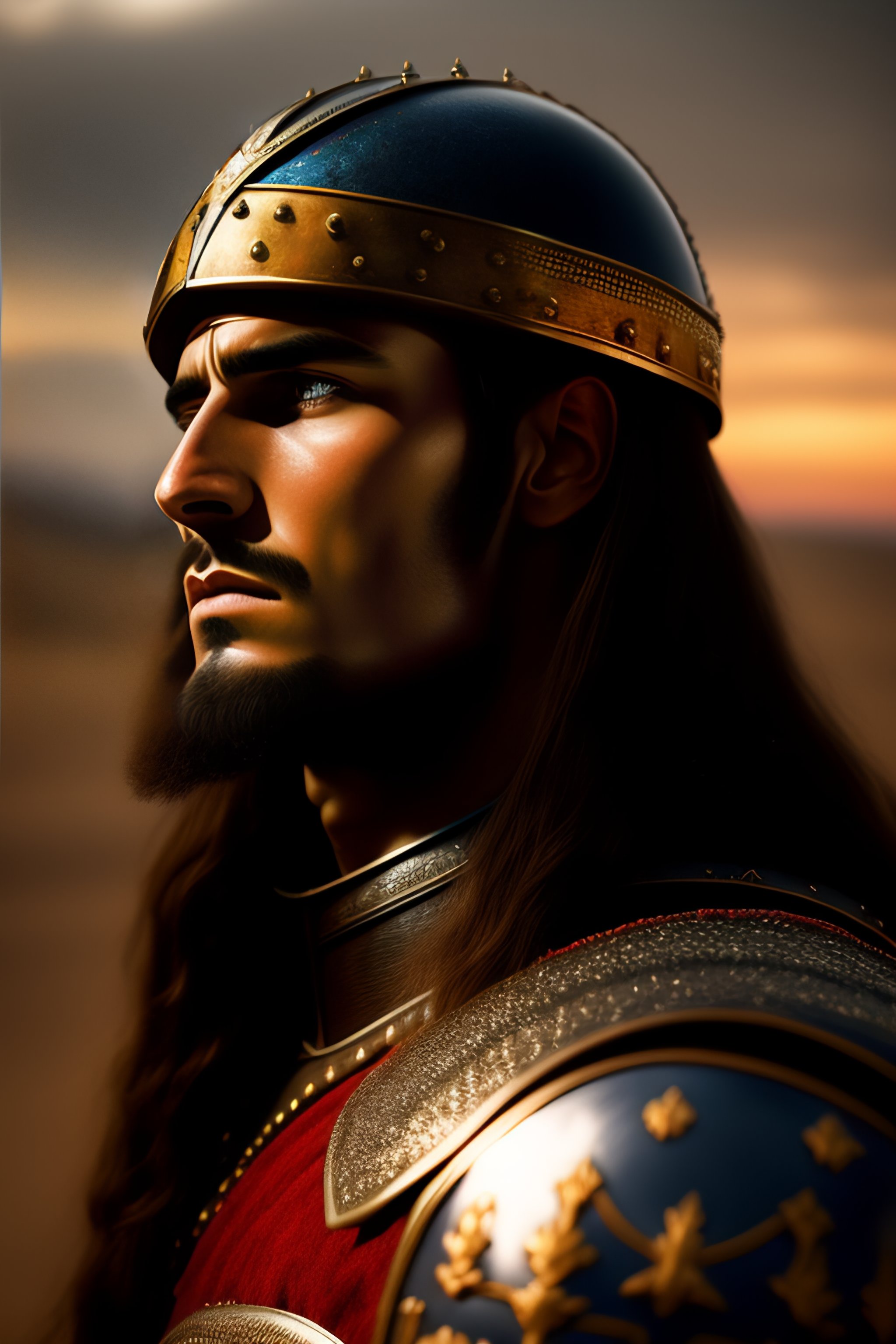 Lexica - Portrait of a medieval warrior