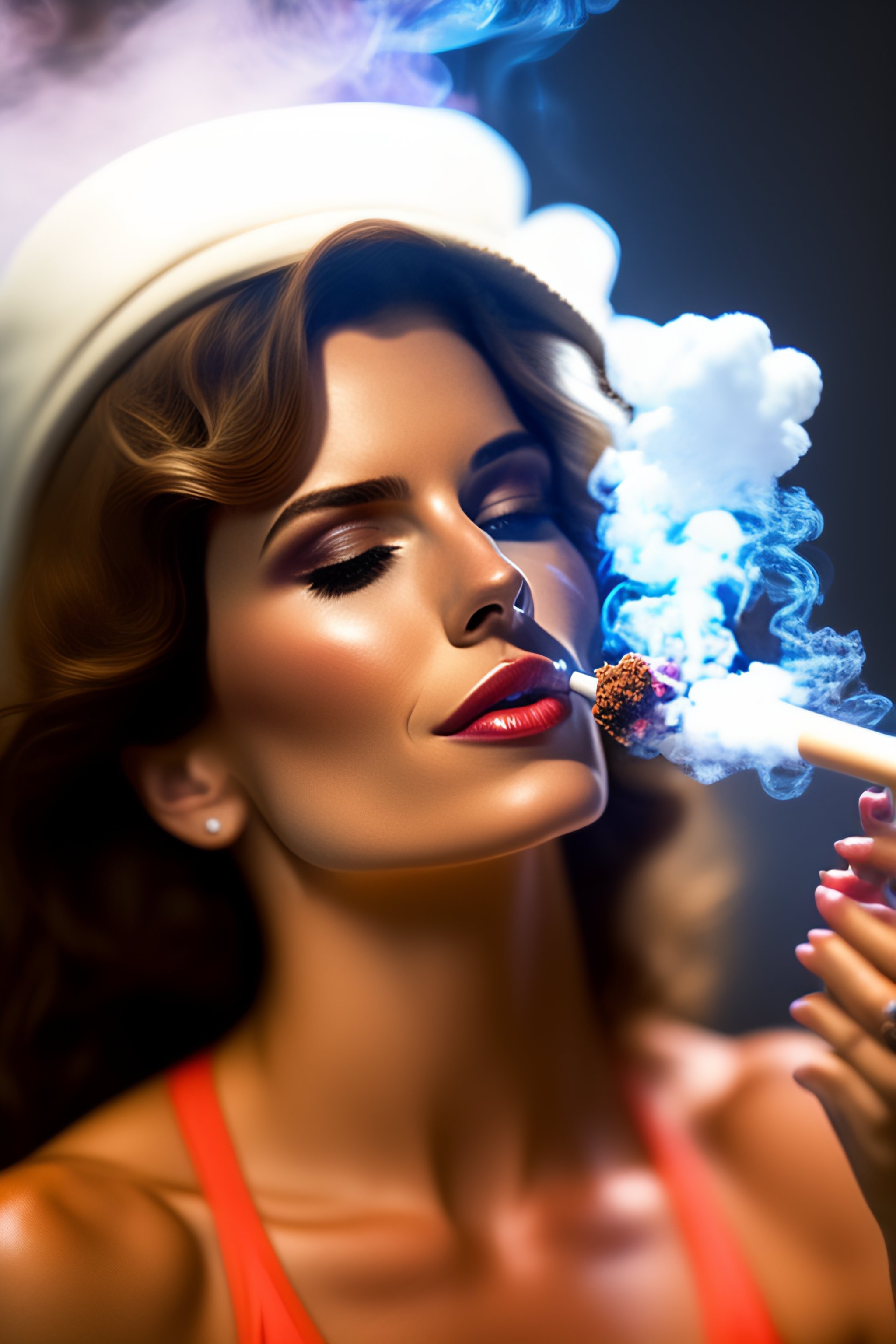People Smoking Art