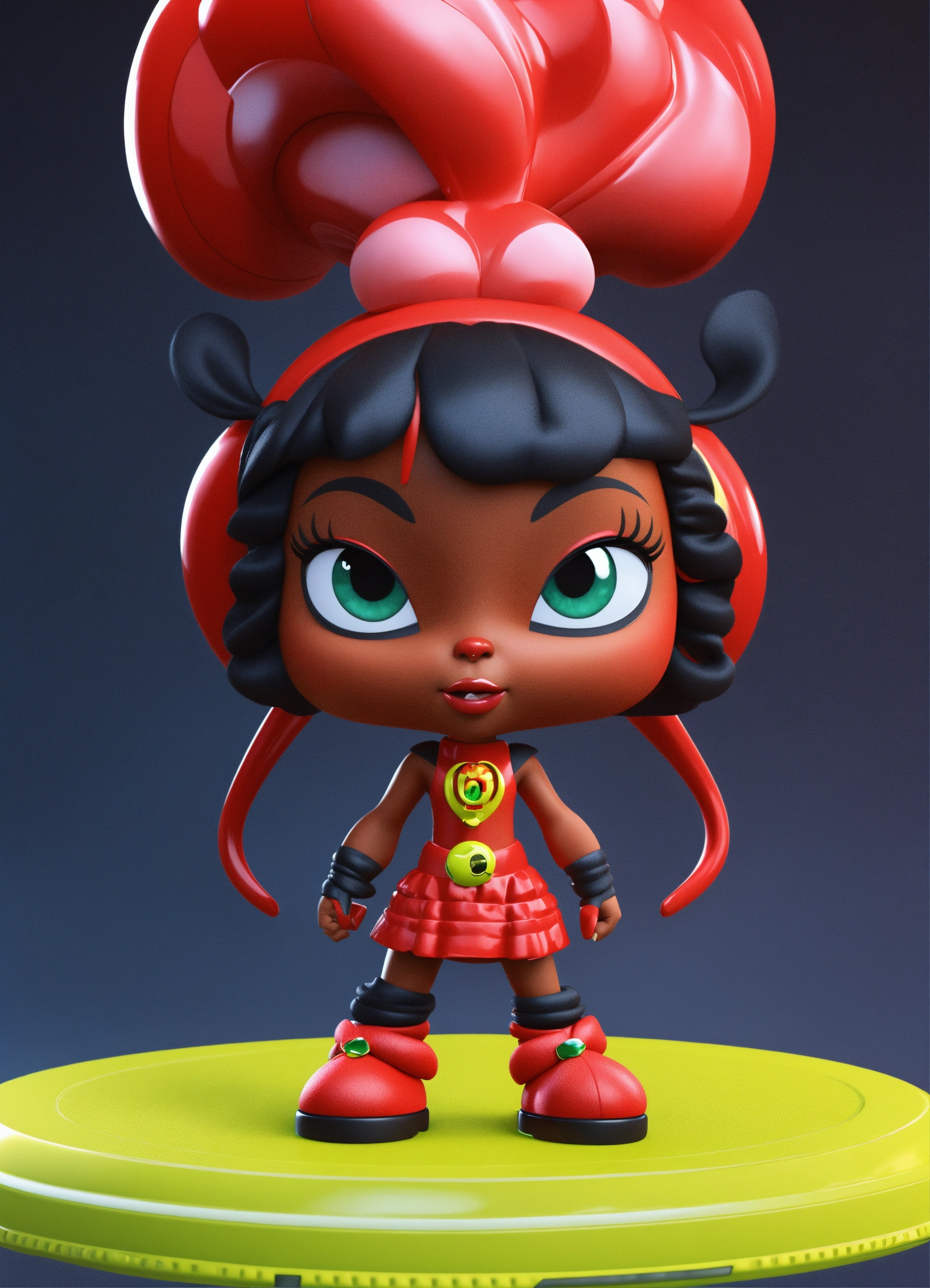 Lexica - Create a playful cartoon power puff girl inspired black woman ...