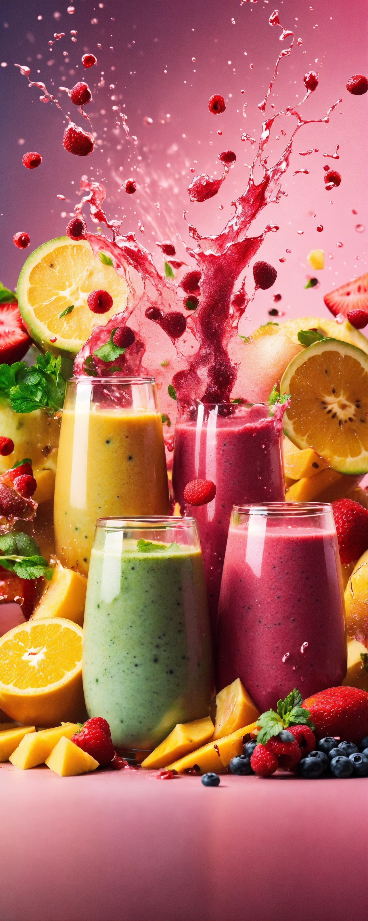 Lexica - Smoothies, Healthy and vibrant smoothie. Capture dramatic ...