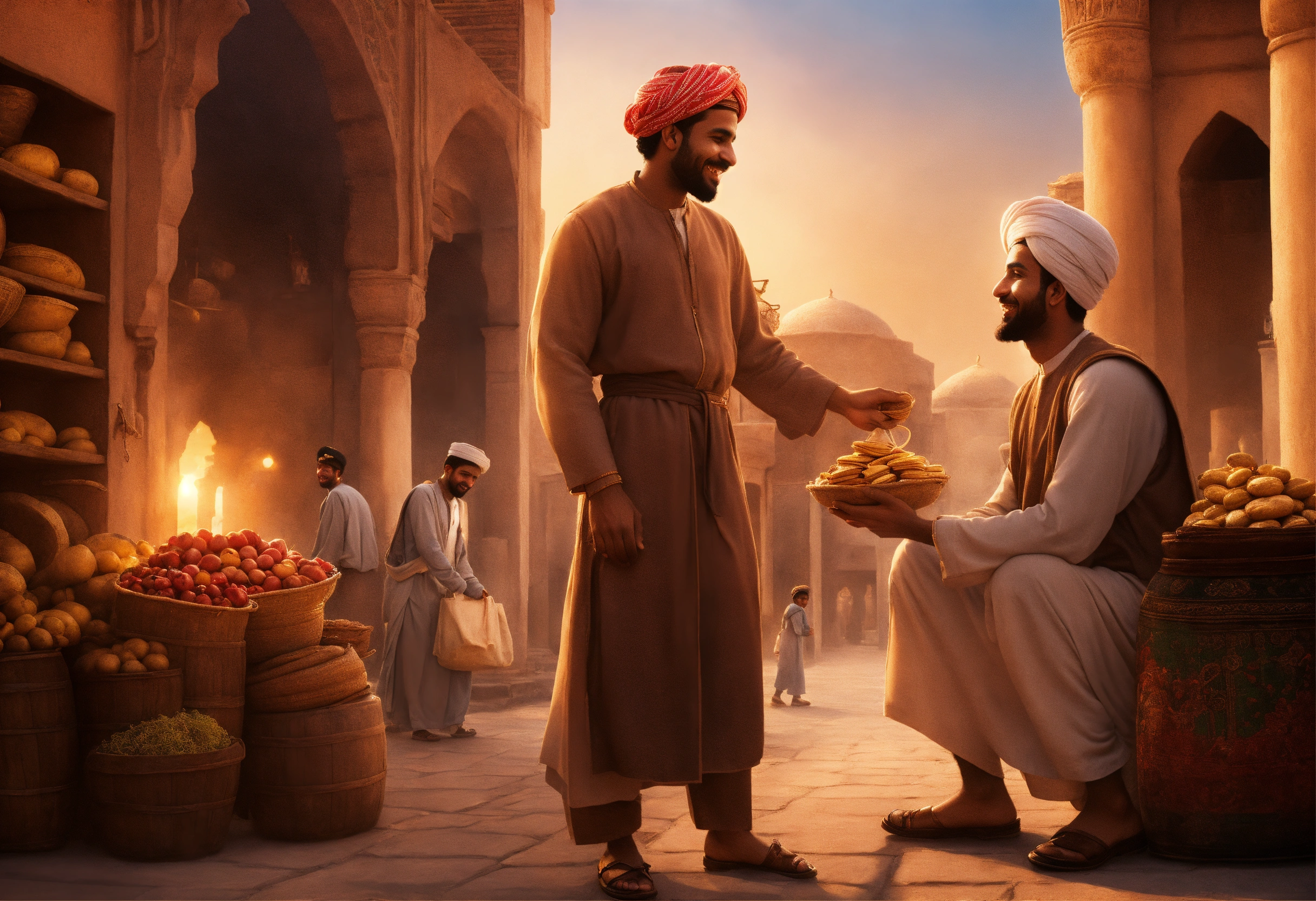 Lexica - Scene 5 Rewards of Goodness Create an image illustrating the ...