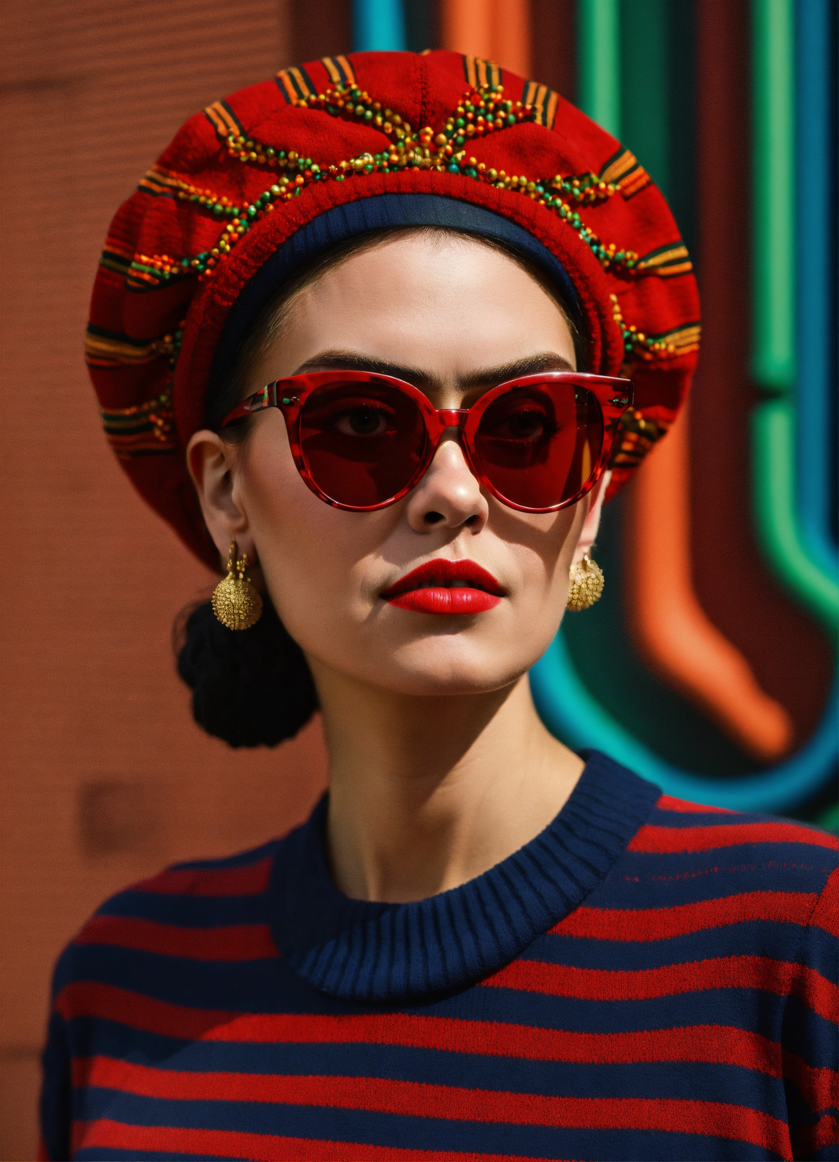 Lexica - Front profile half body model show Photography, in the ...