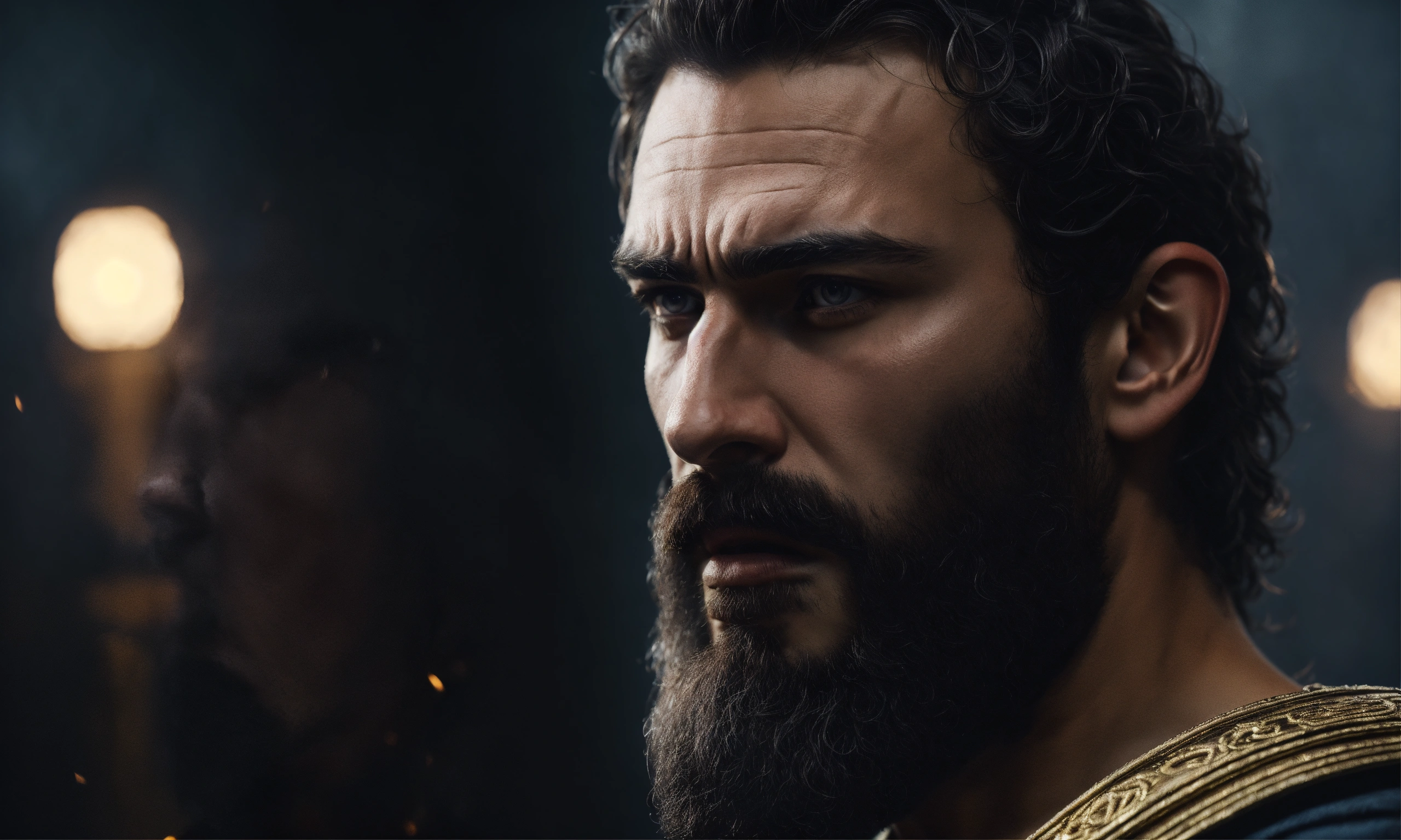 Lexica - Stoic Greek male, imposing, perfect face, looking straight ...