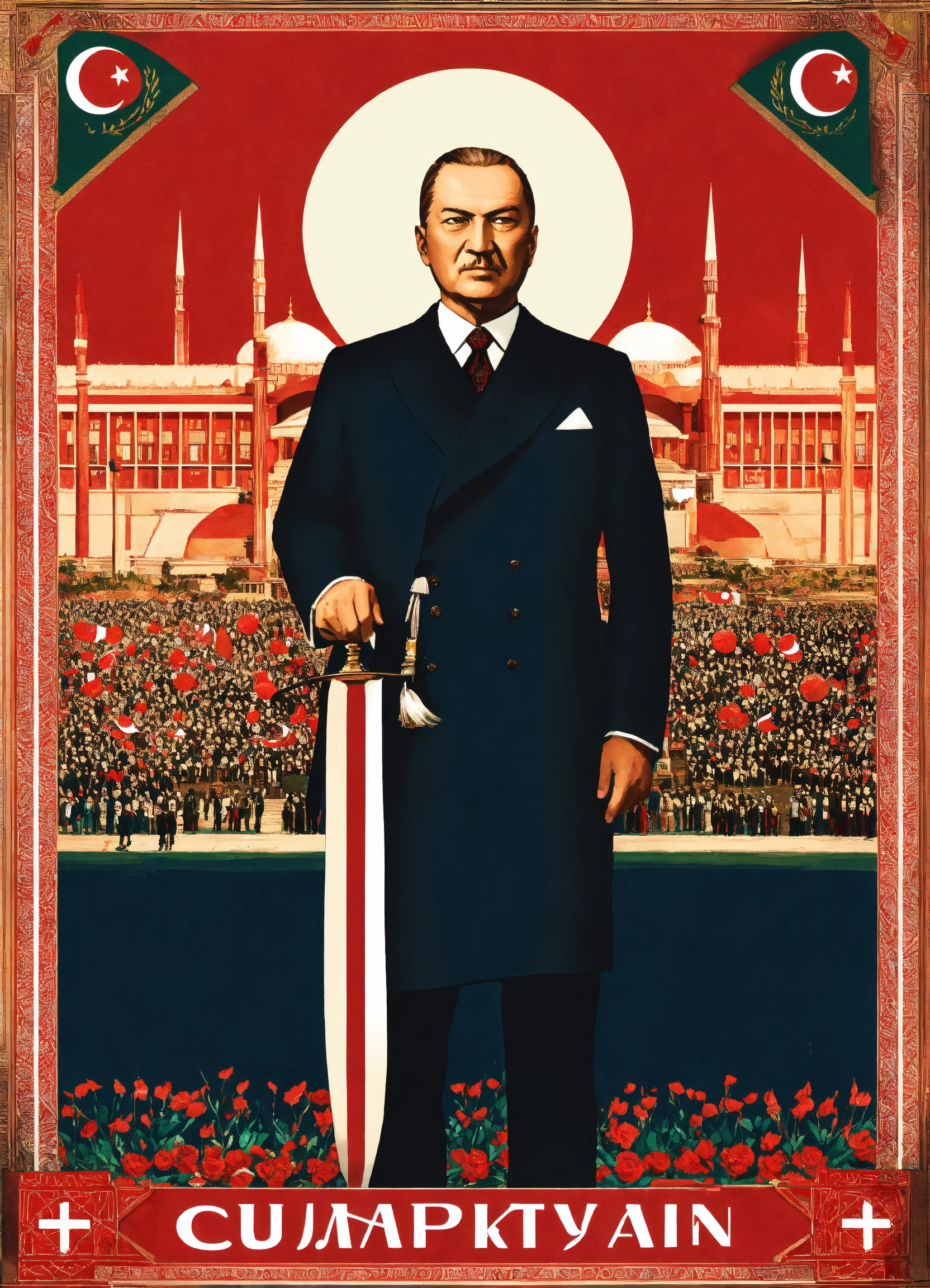 Lexica - Turkiye cumhuriyetinin 100. Yil kutlama afisi, ataturk ...