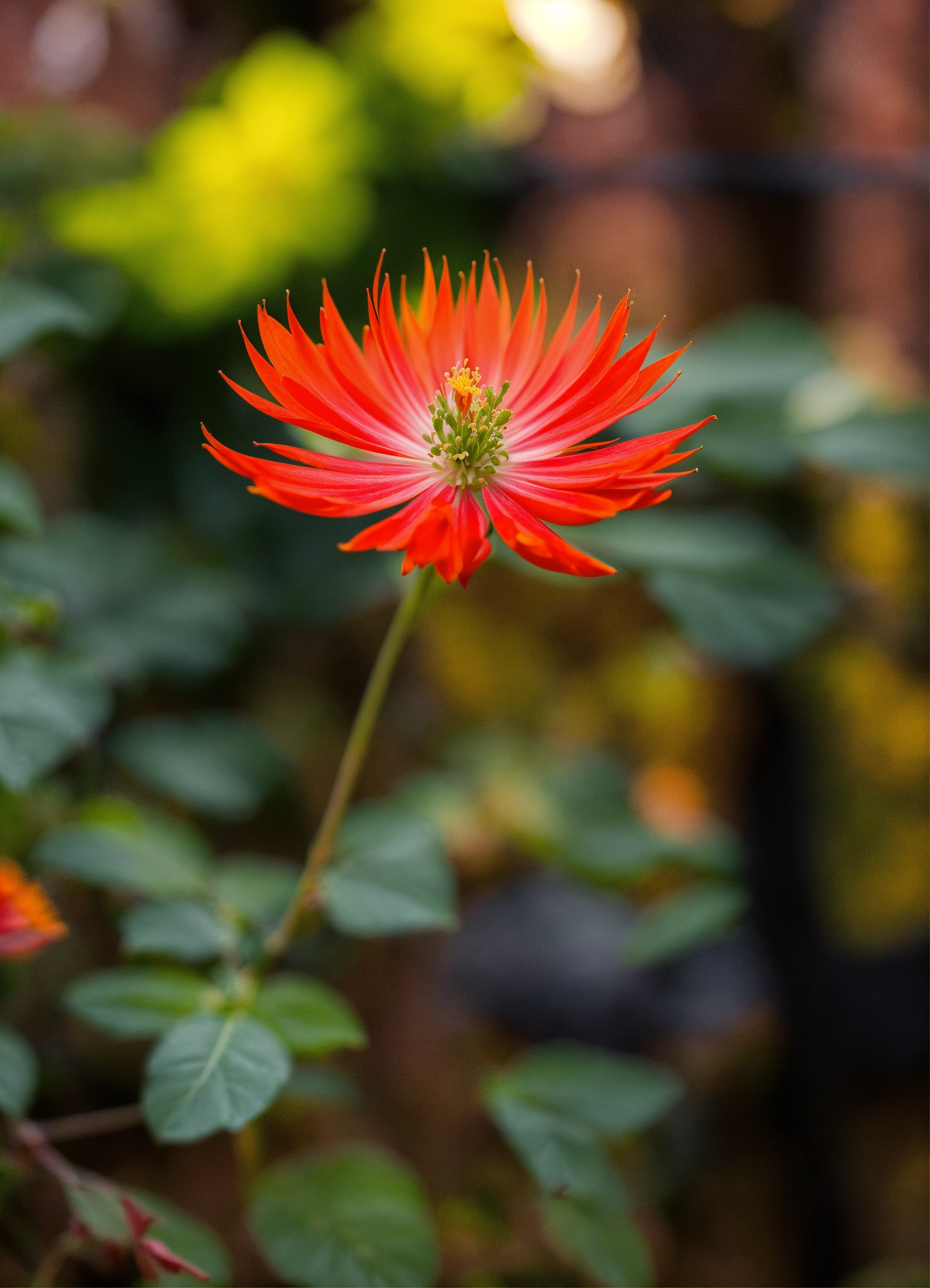 Lexica - A maragarita flower in a autum niht in New York
