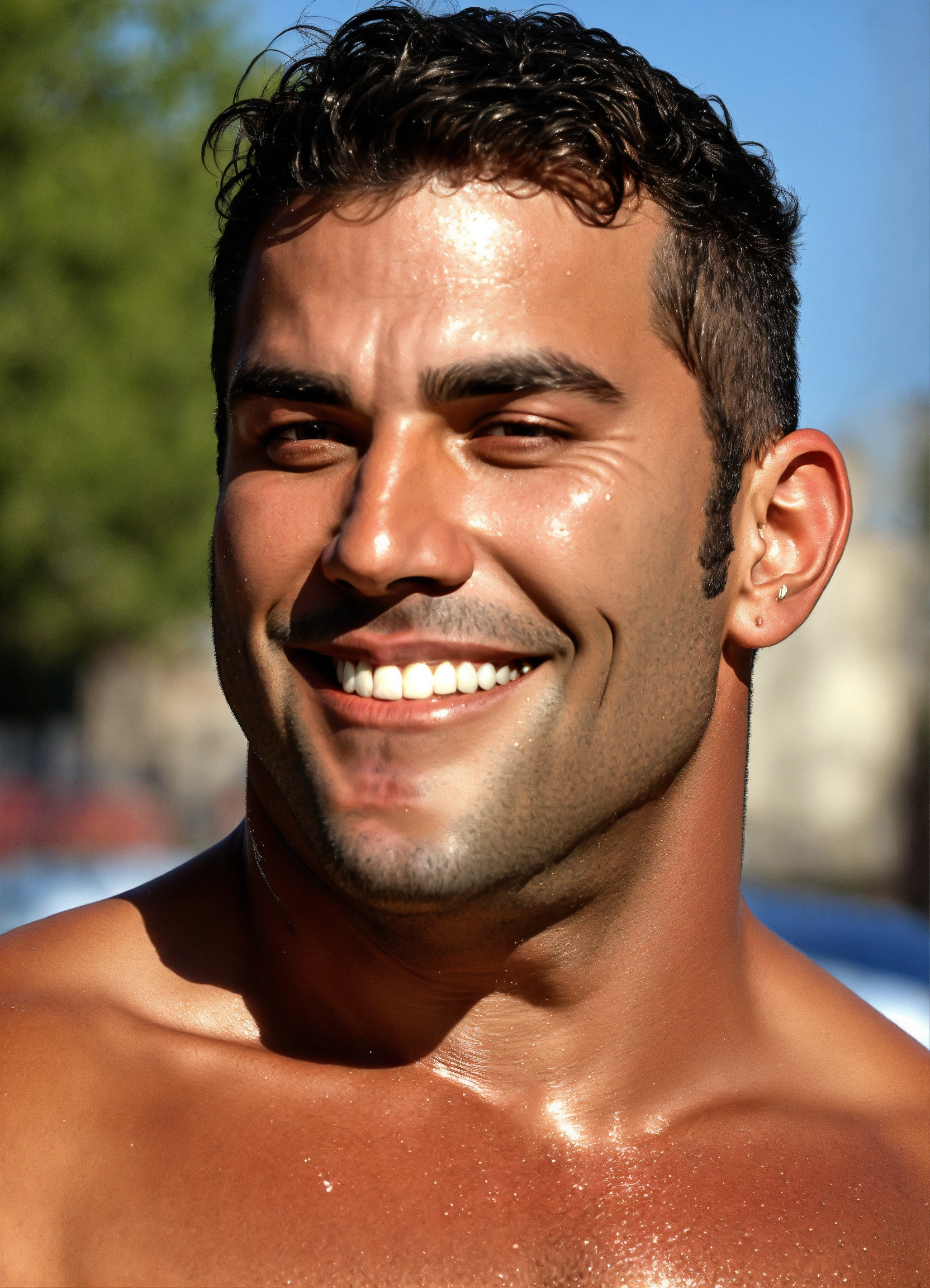 Lexica - Sweaty shiny Handsome Italian Cop from the Bronx, Joe Menano ...