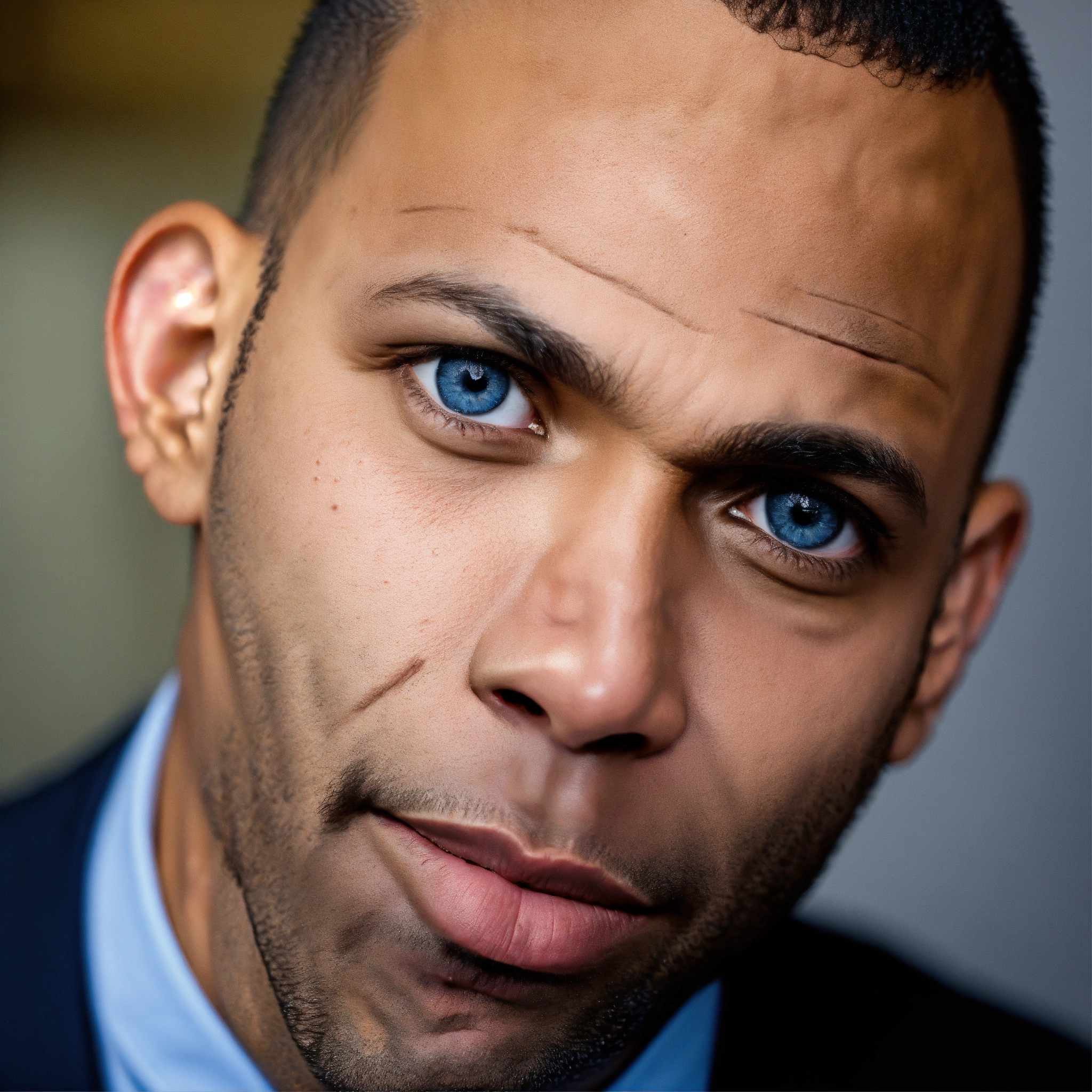 Lexica - HAKEEM JEFFRIES SILVERY-BLUE EYES, ANGRY, MAD YELLING, CROOKED ...