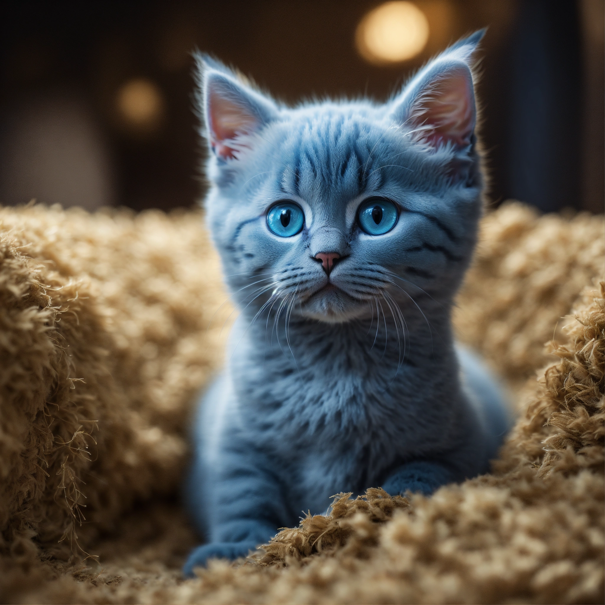 Lexica - "Epic shot of ultra detailed cute blue baby cat in a wonderful ...