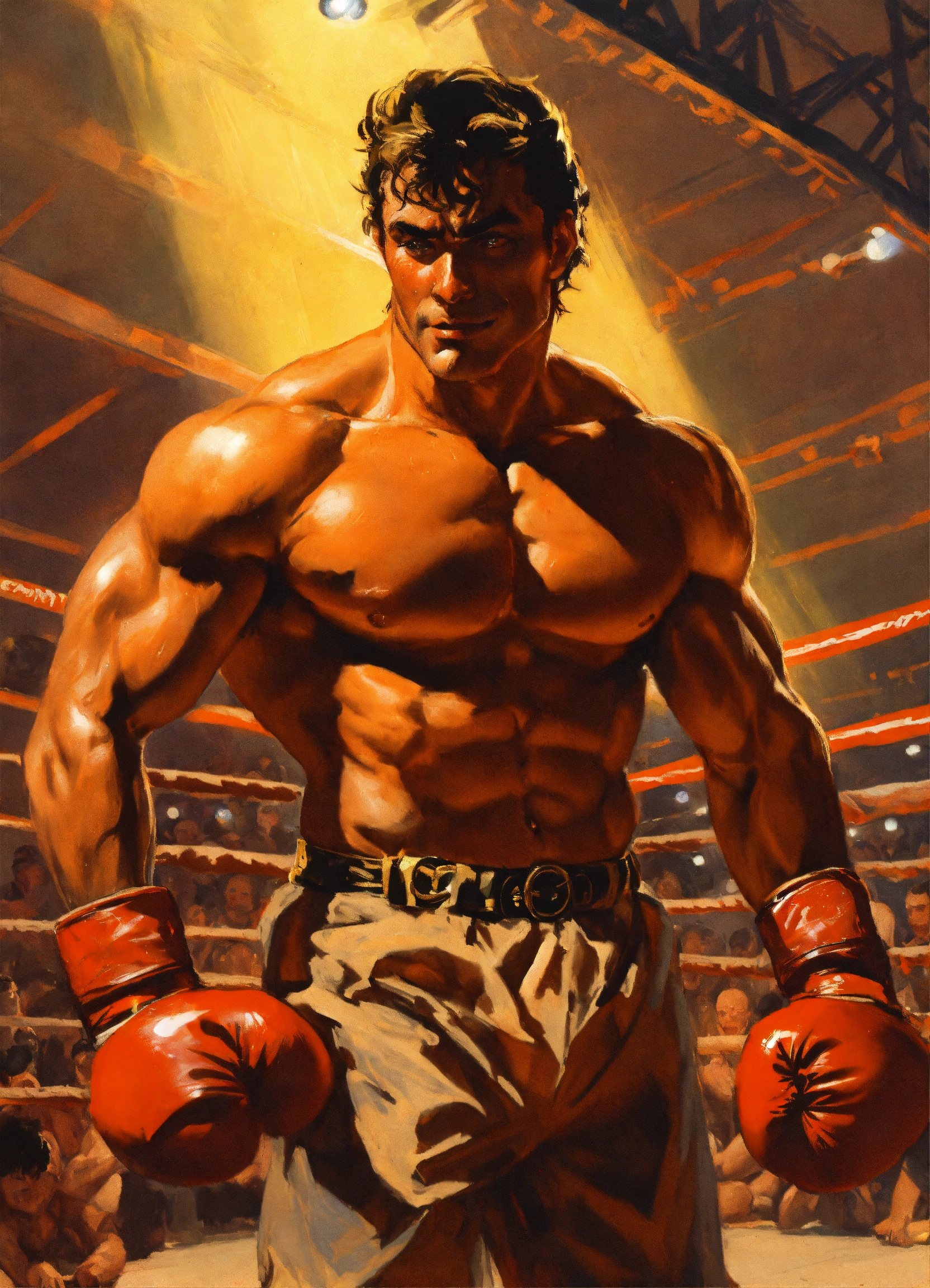 Lexica - Frank frazetta character, aryan, fabio, musclebound, boxer ...