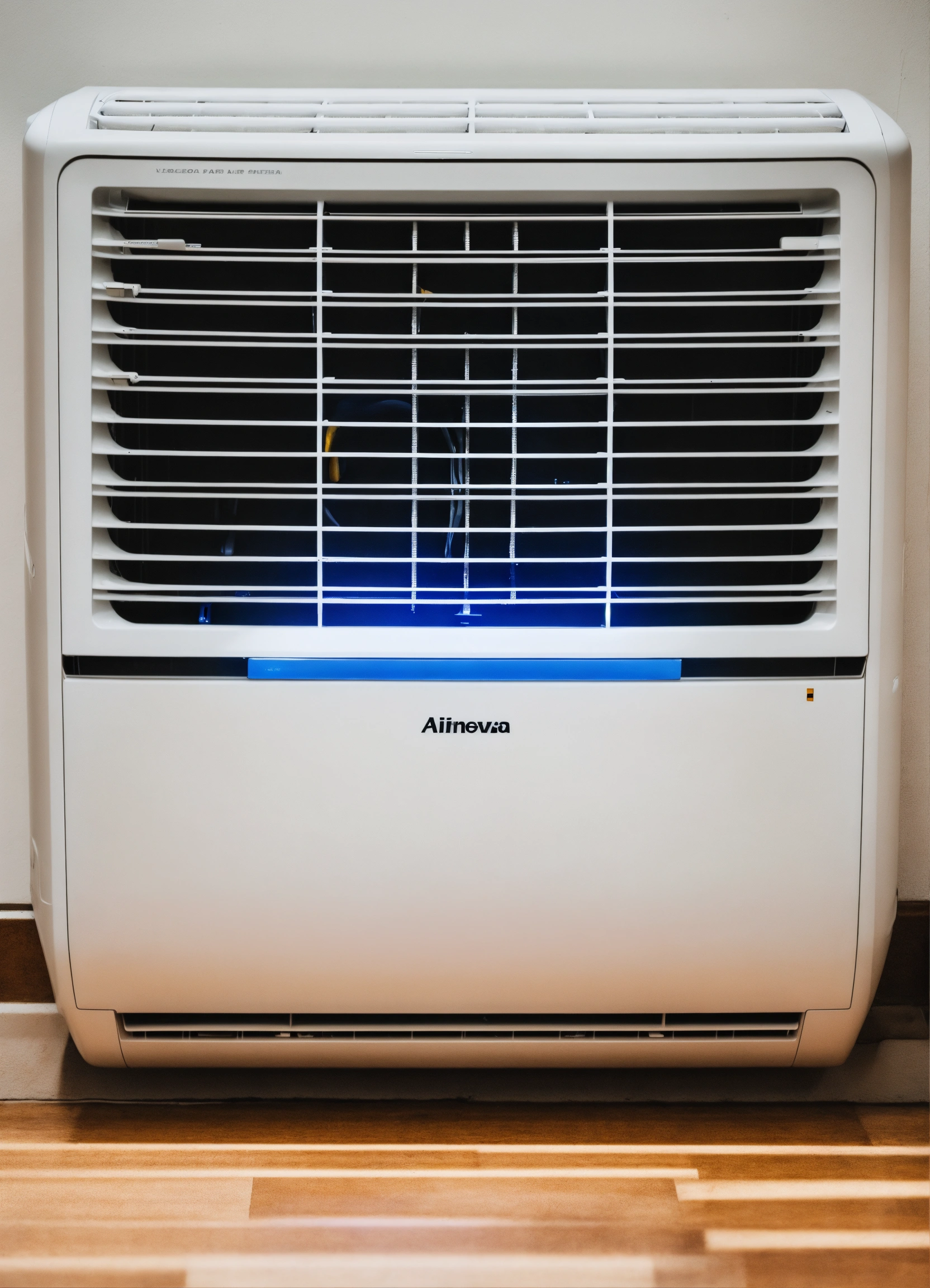 Lexica - Photo of an expensive air conditioner on a white wall in home