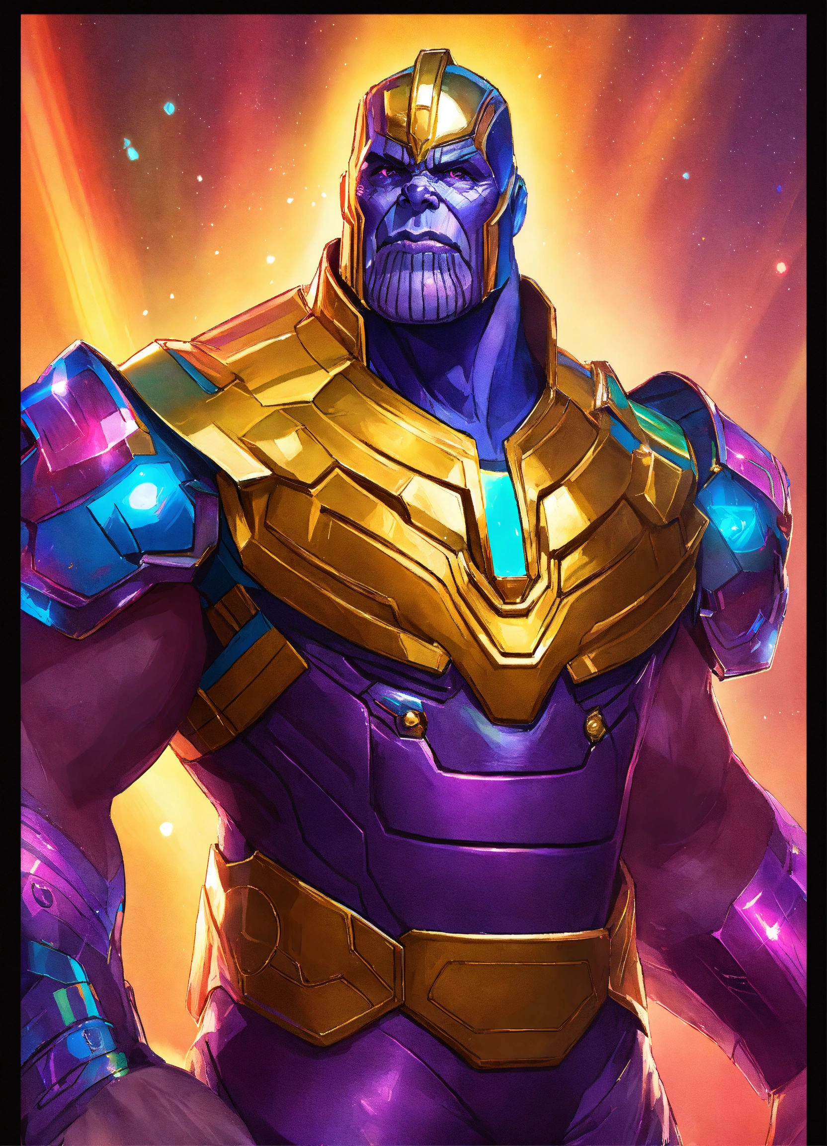 Lexica - Thanos chrome god rainbow