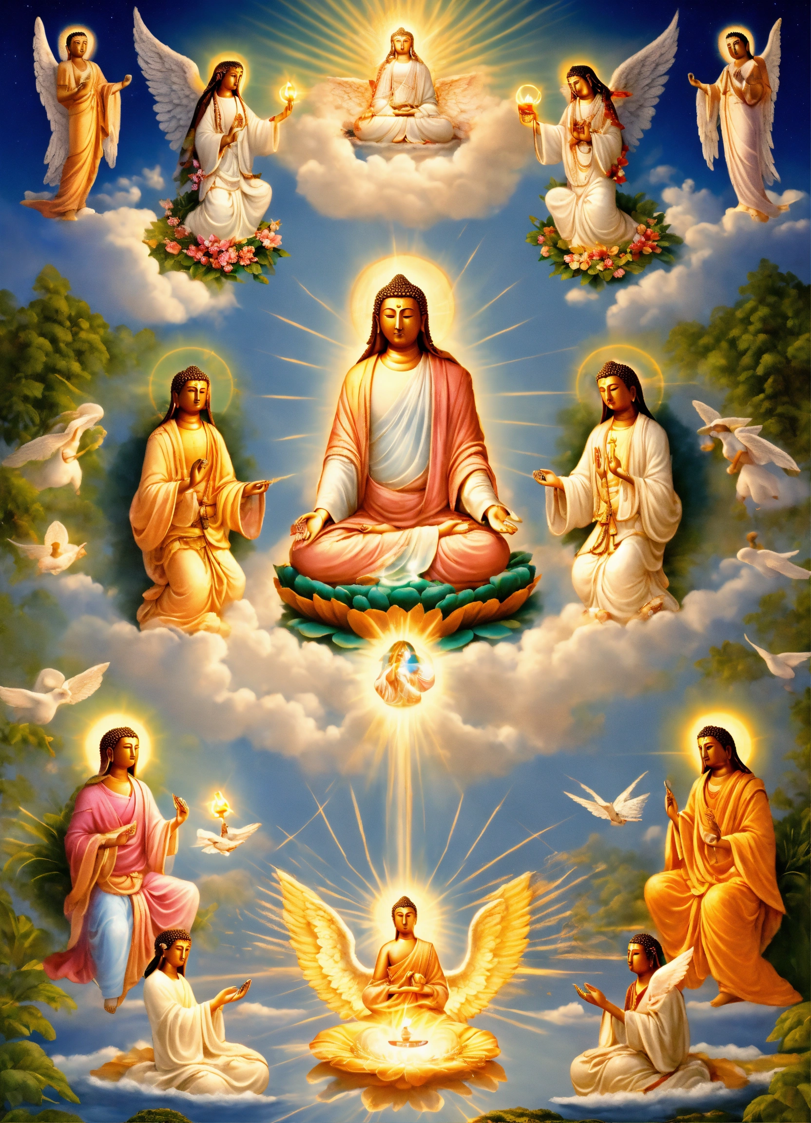 Lexica - Jesus, buddha, angel unity of all living beings in the world and universal god godess ...