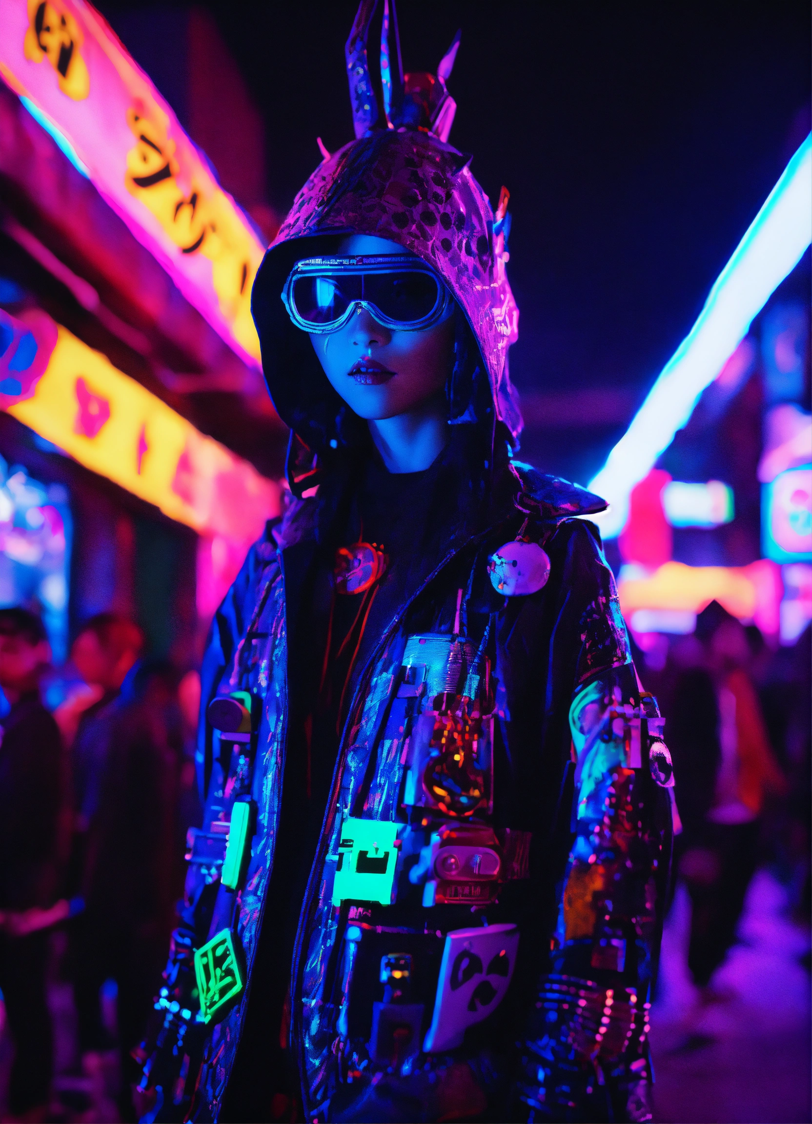 Lexica - Photorealistic 3D portrait Samurai Alien in Goth Kawaii ...