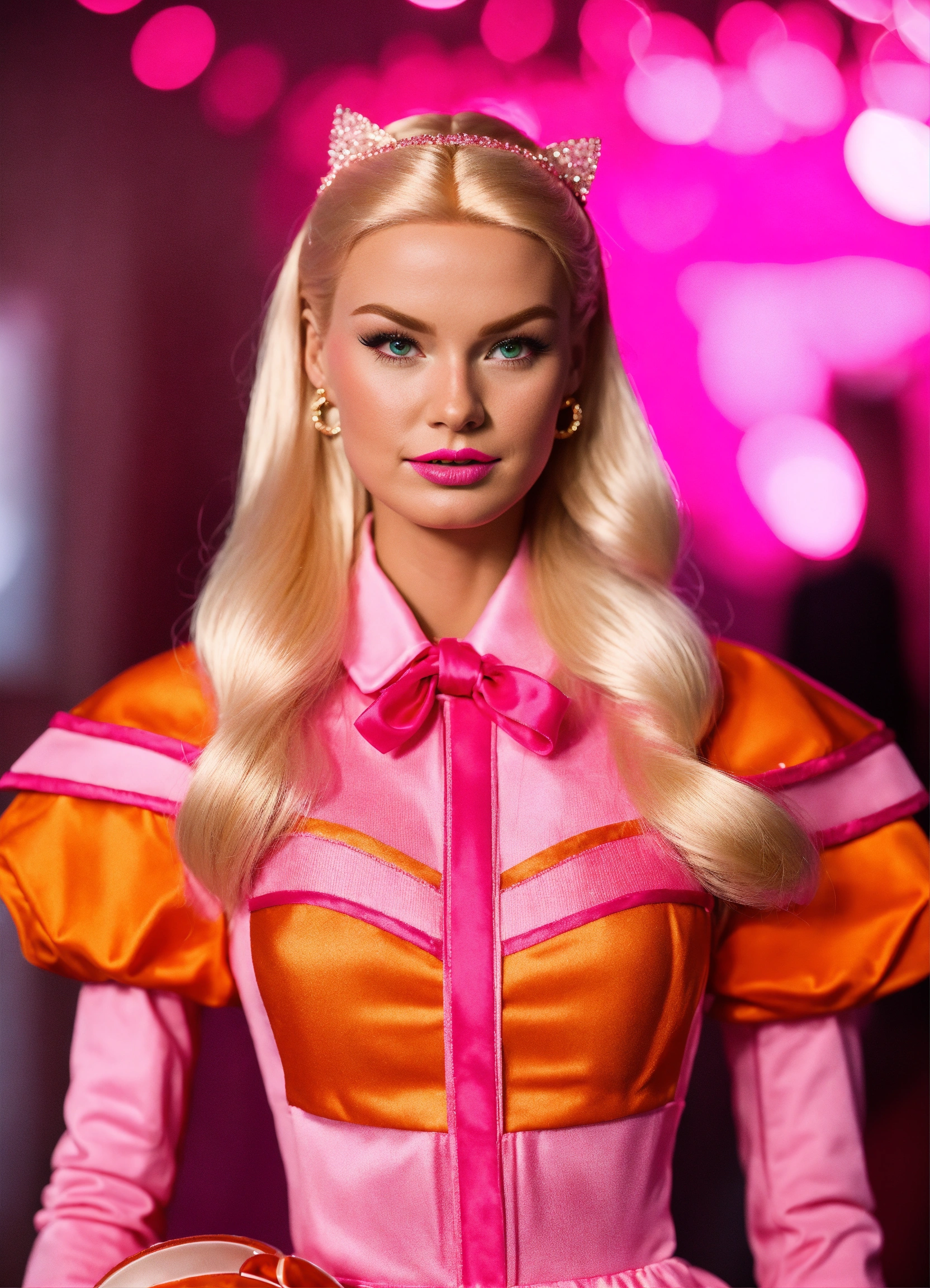 Lexica - Erling Haaland dressed up as barbie for haloween, same face ...