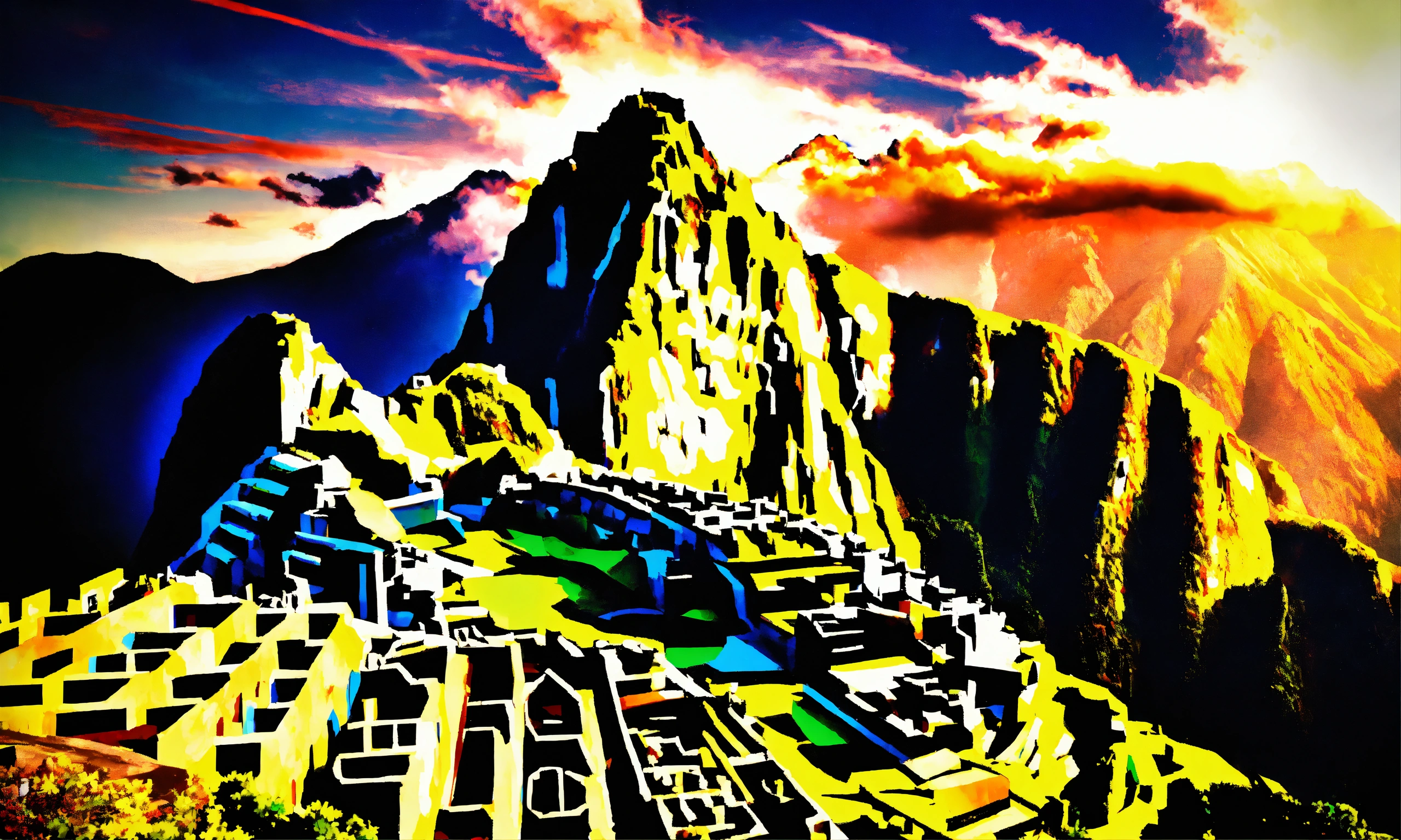 Lexica - Machu Picchu girl, night, terrifying, supernatural
