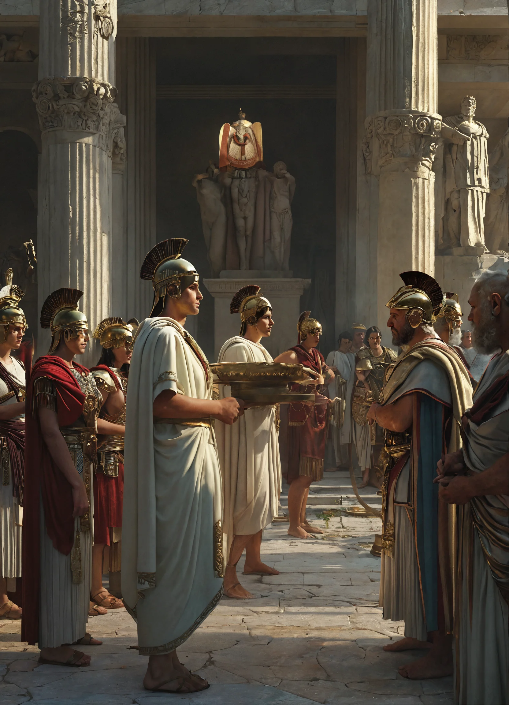 Lexica - Artistic rendering of ancient Roman society, with hierodules ...
