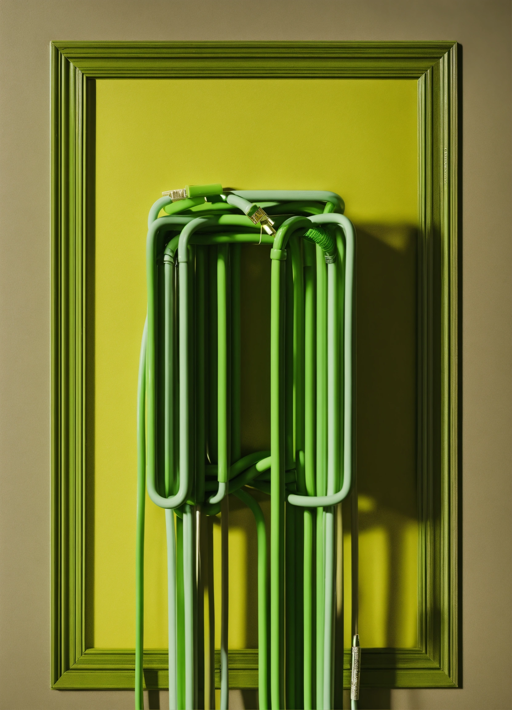 Lexica - Green bungee cords in knot, cords holding phone, cords coming ...