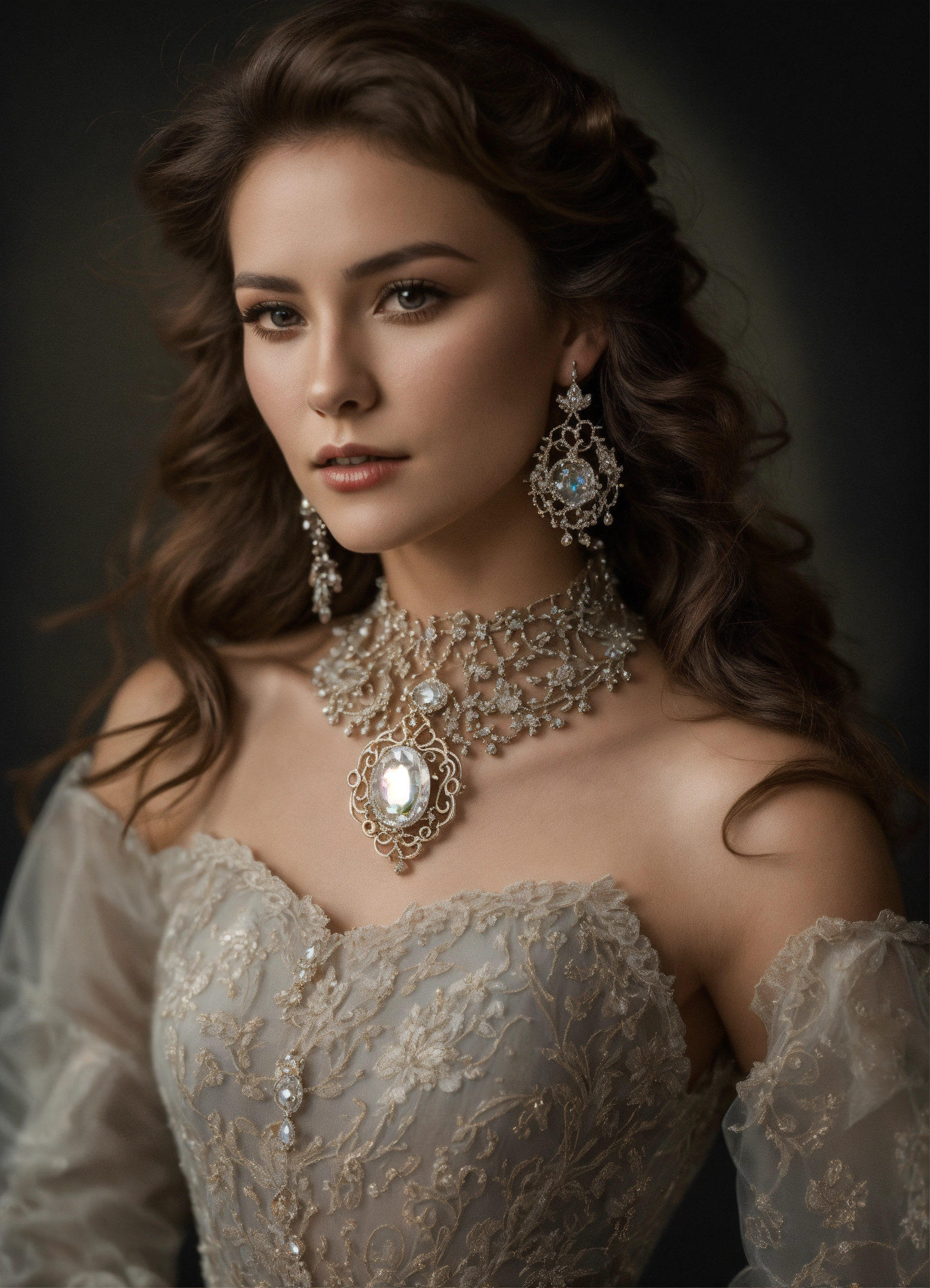 Lexica - Modern super model wearing beautiful little tiny sterling ...