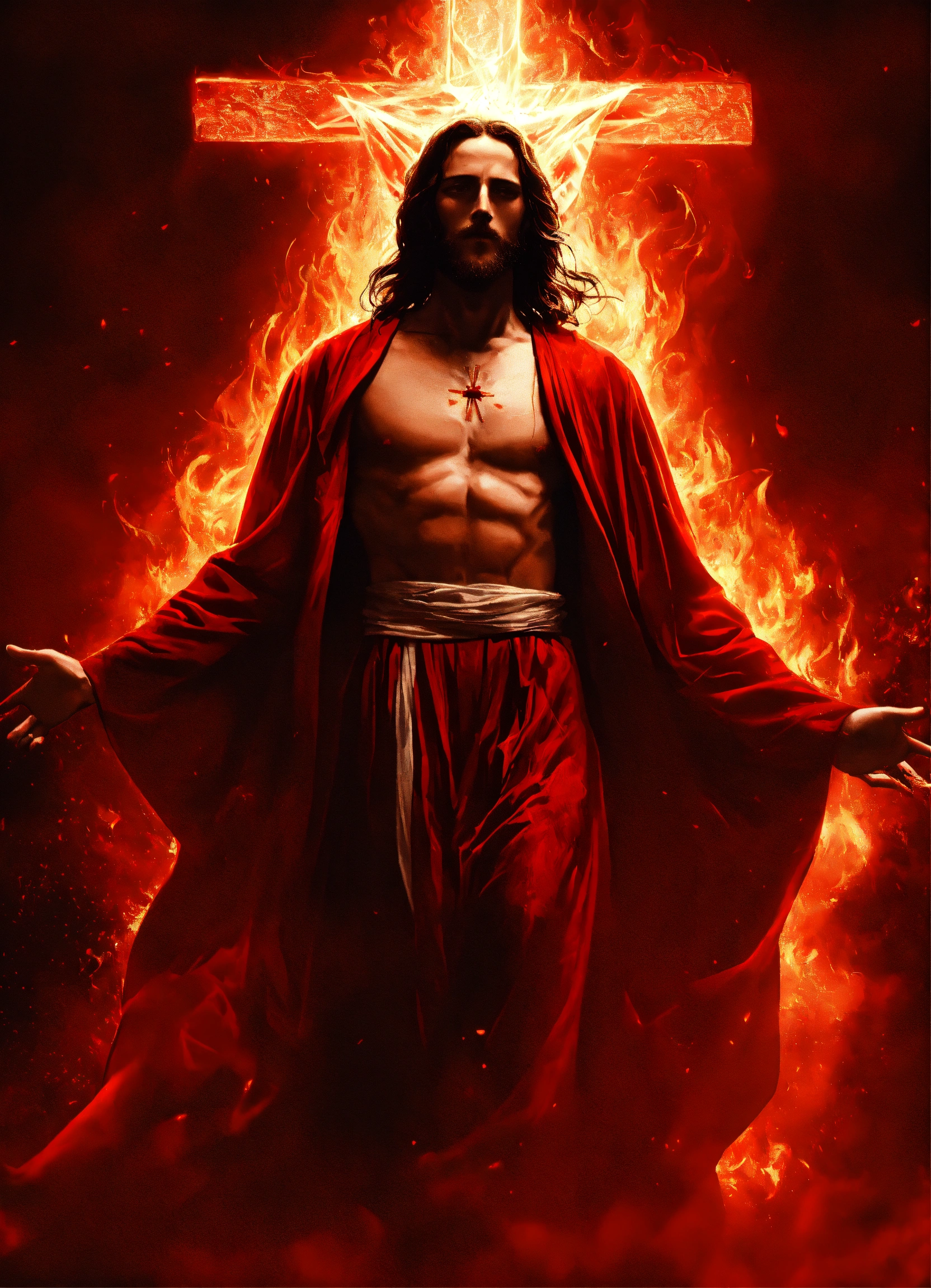 Lexica - Movie still from the passion of the crhrist. shining Jesus ...