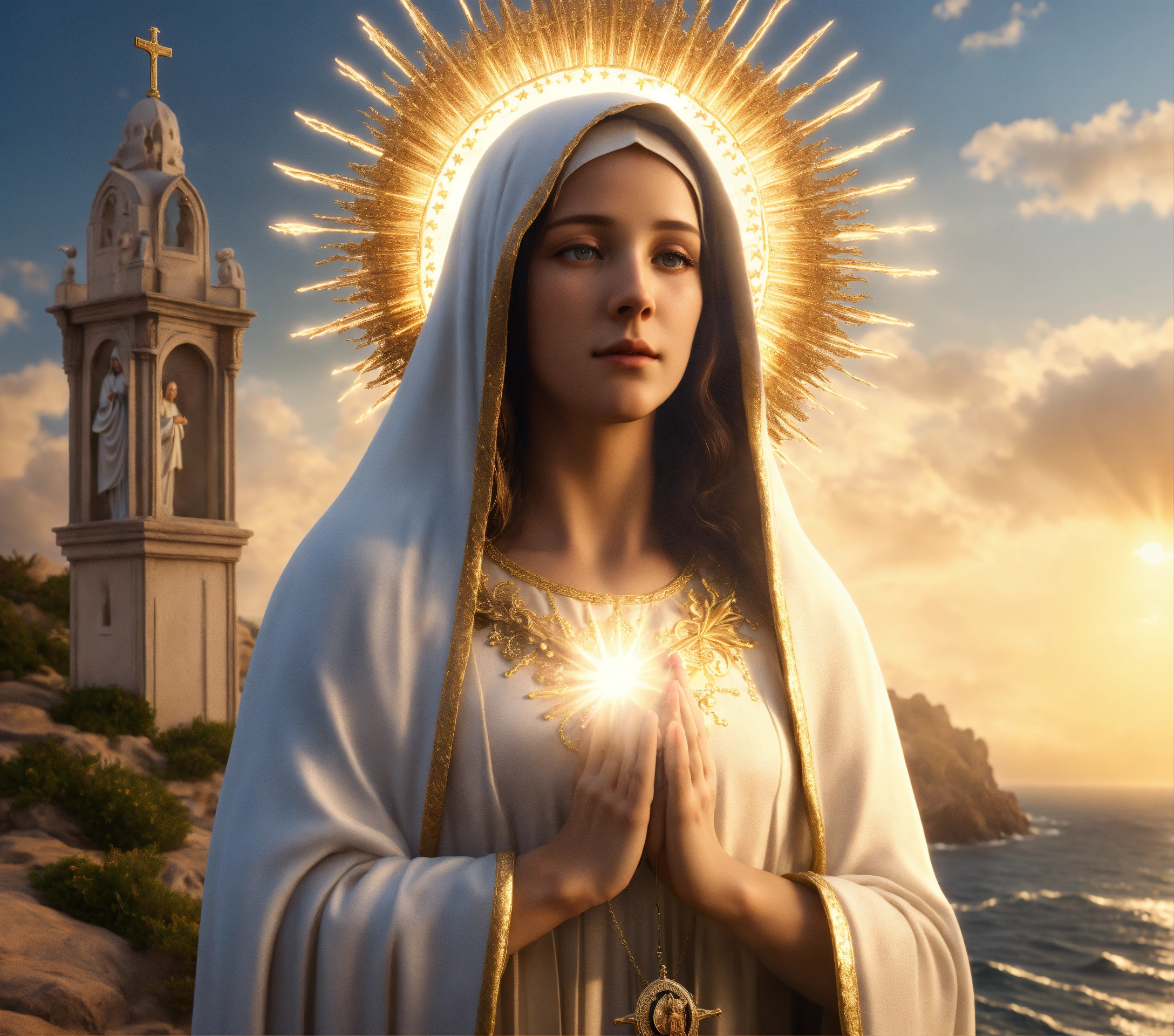 Lexica - Unreal engine render of a Beautiful 8k Virgin Mary Mother of ...
