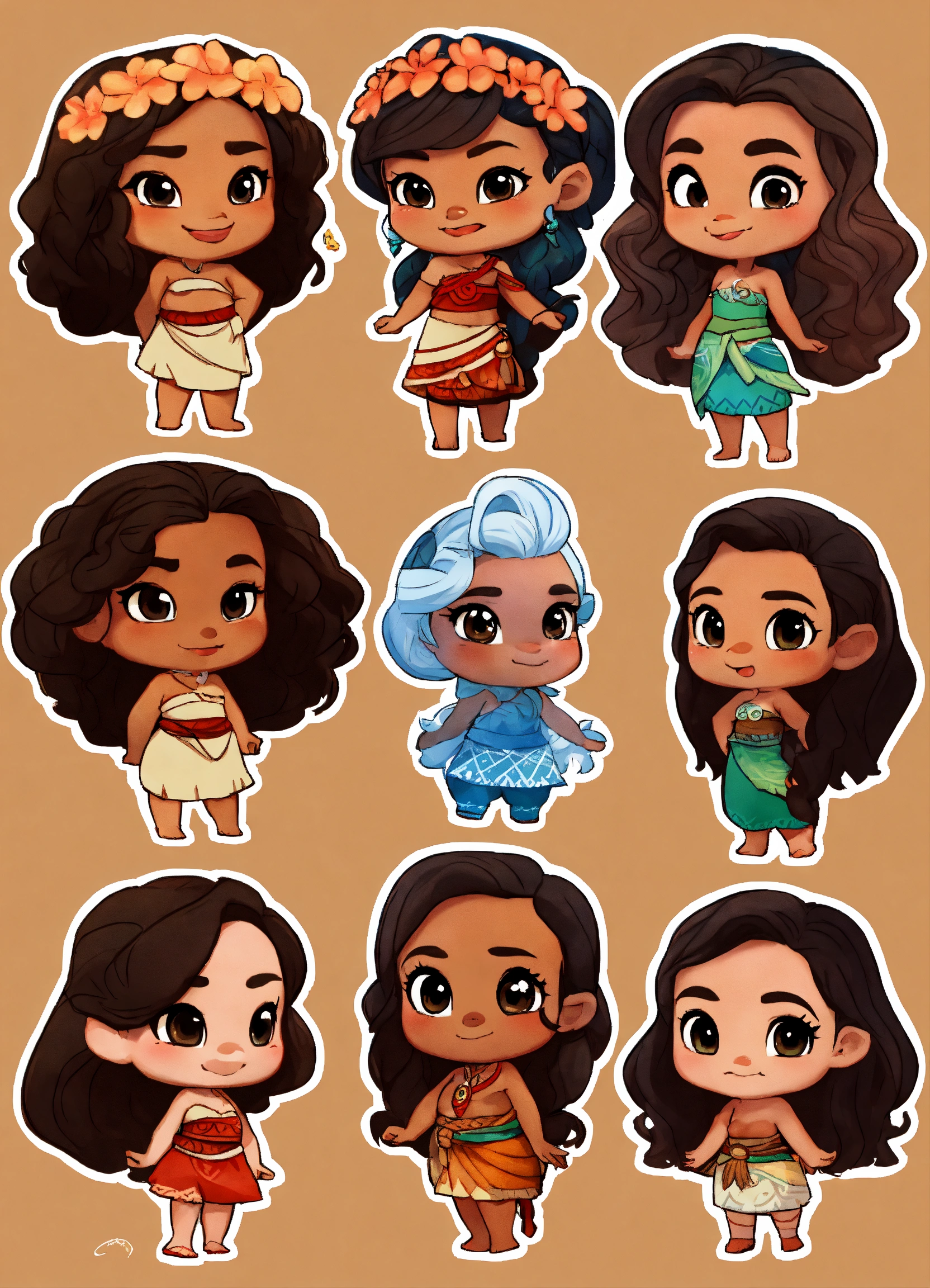 Lexica - Disney Moana in chibi style