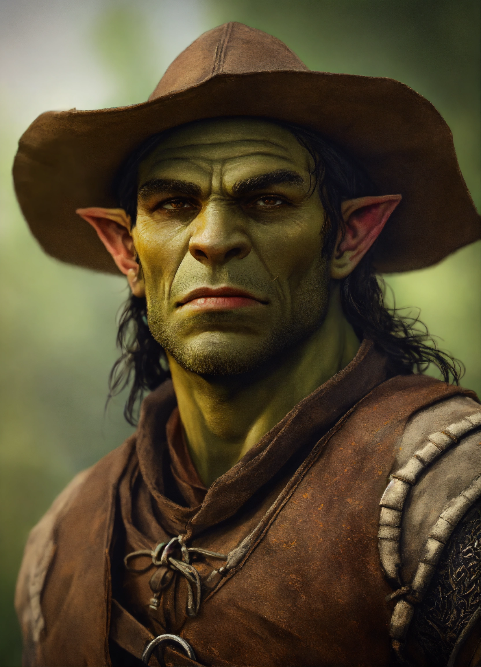 Lexica - A realistic medieval male orc farmer
