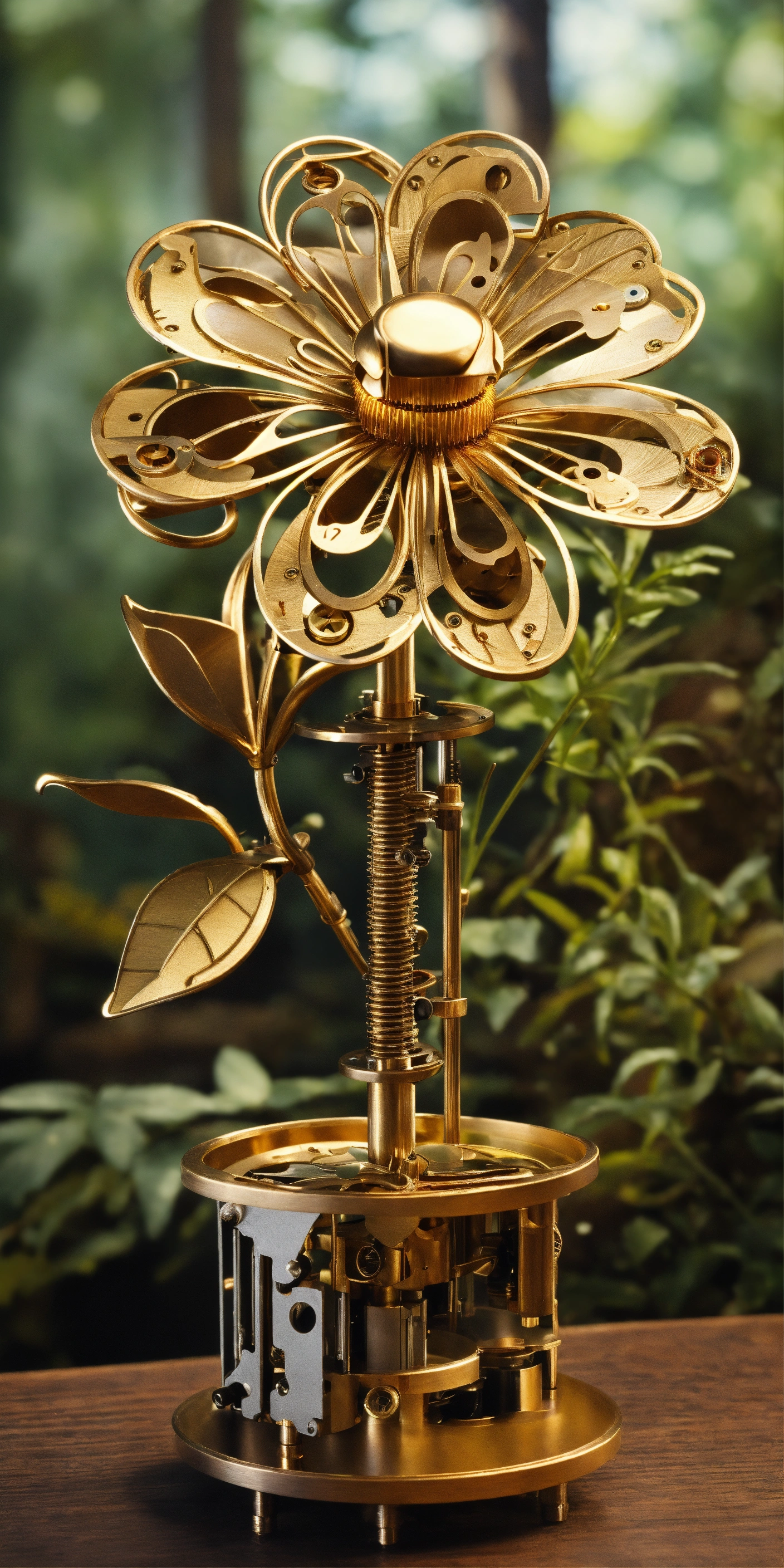 Lexica - Complex multilayer metal mechanical mechanism steampunk flower ...