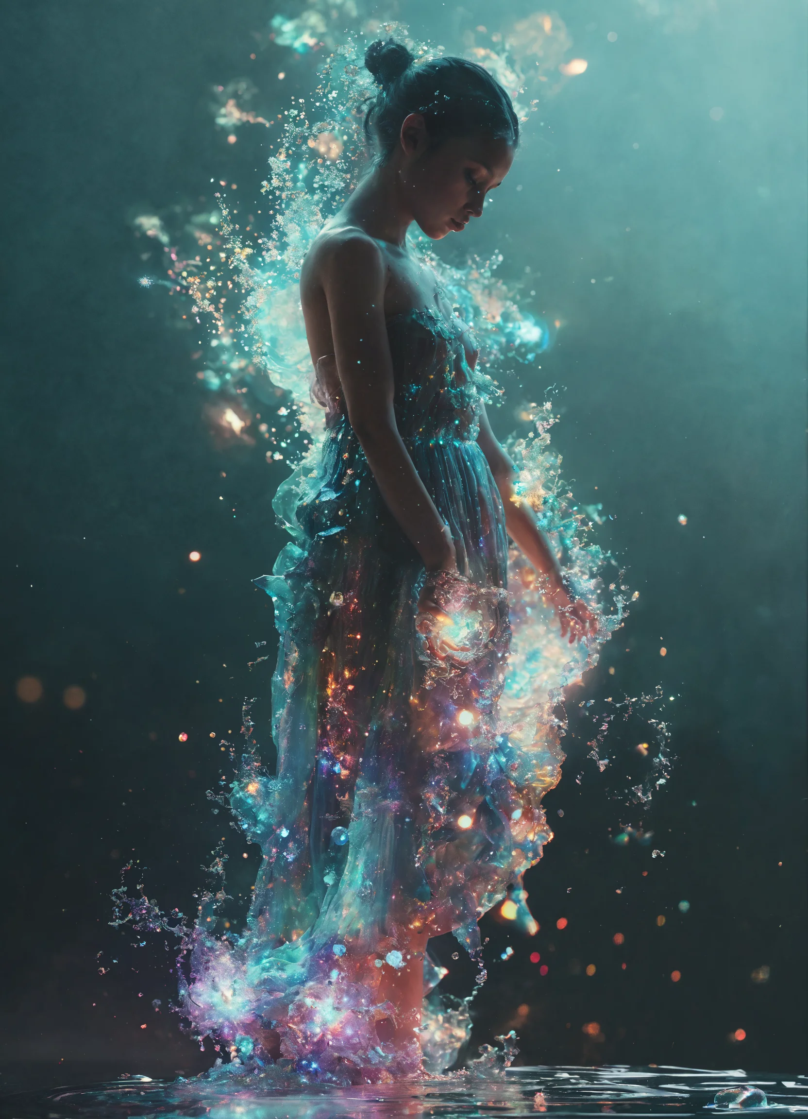 Lexica - Girl with dark magic full body, unreal, by Alberto Seveso ...