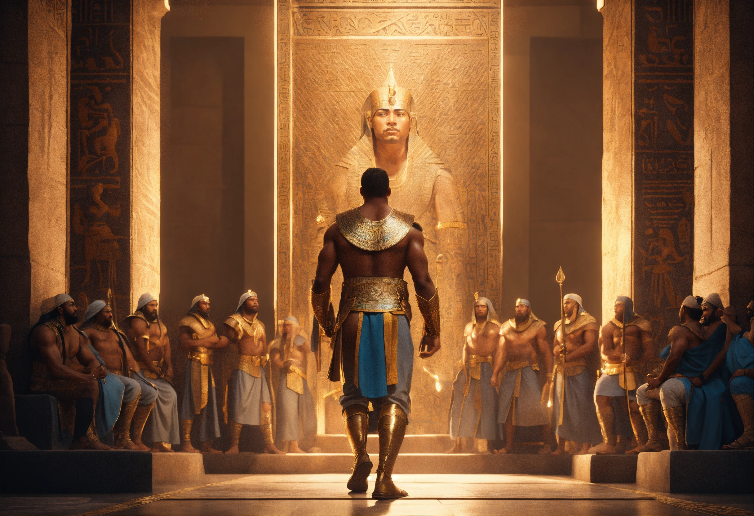 Lexica - Moses young strong man is arrested by pharaoh's guards, in ...