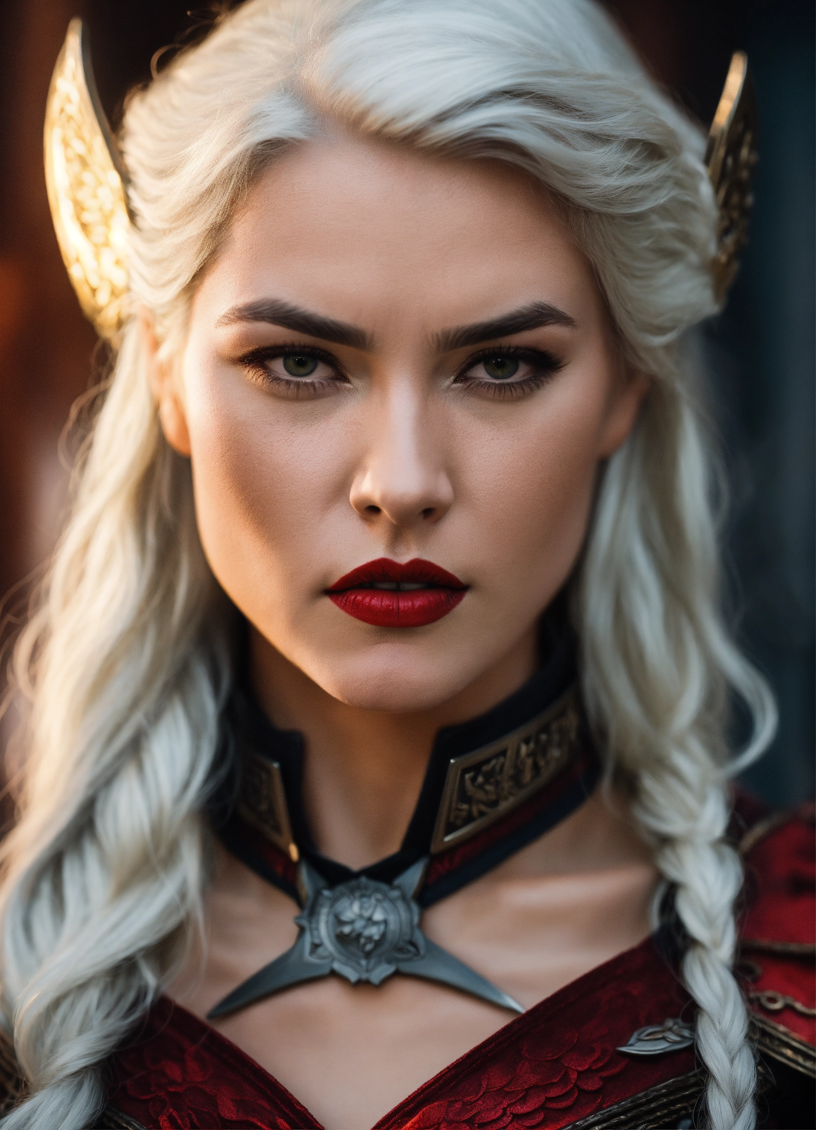 Lexica - Photo quality portrait of emilia page Norse Valkyrie with high ...