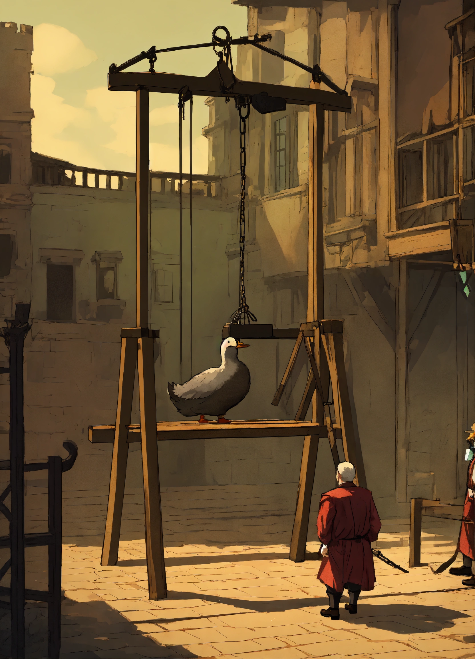 Lexica - Public execution, gallows in the courtyard, executioner ...