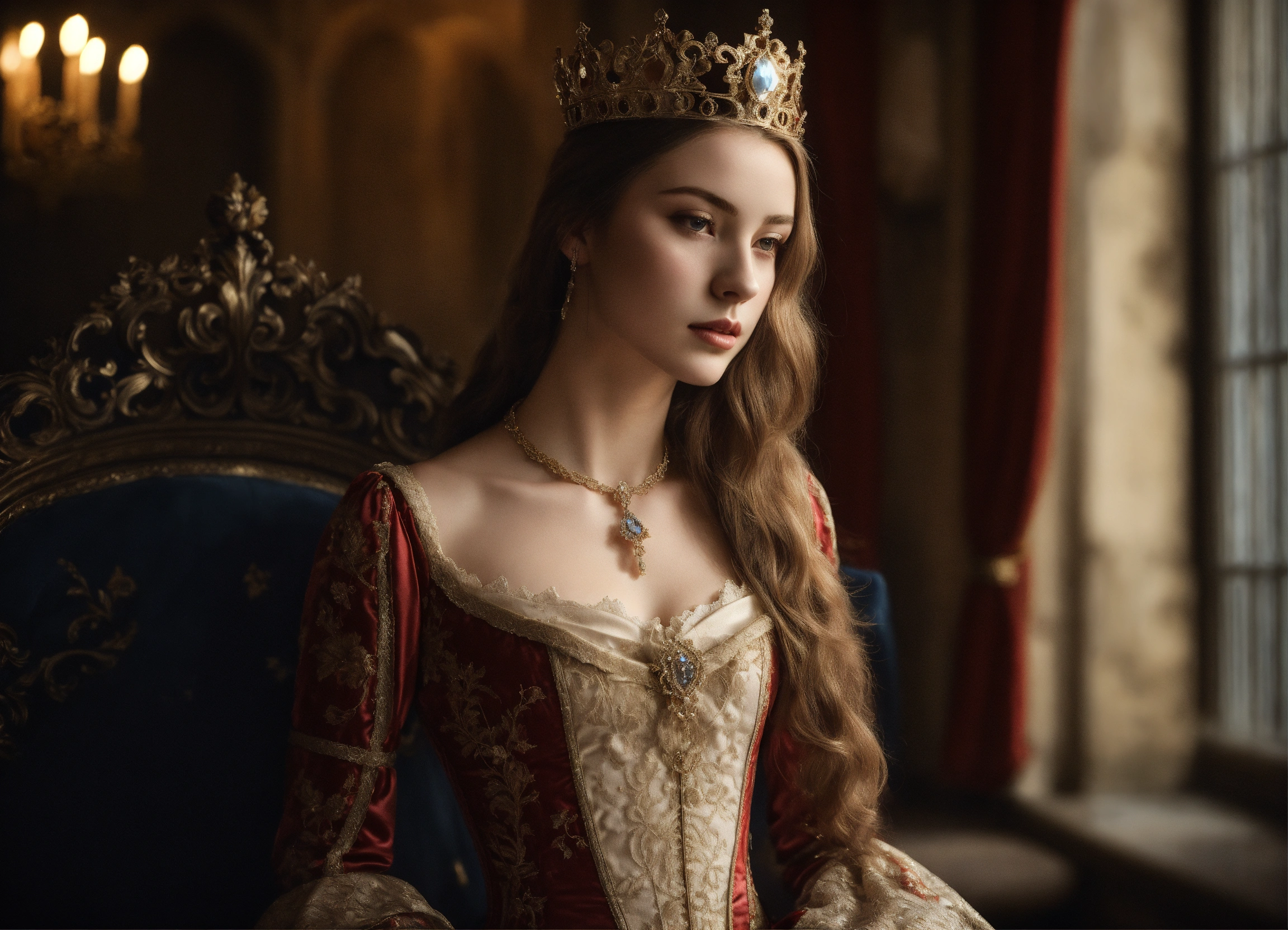 Lexica - Fine art portrait photography, medieval setting, full body ...