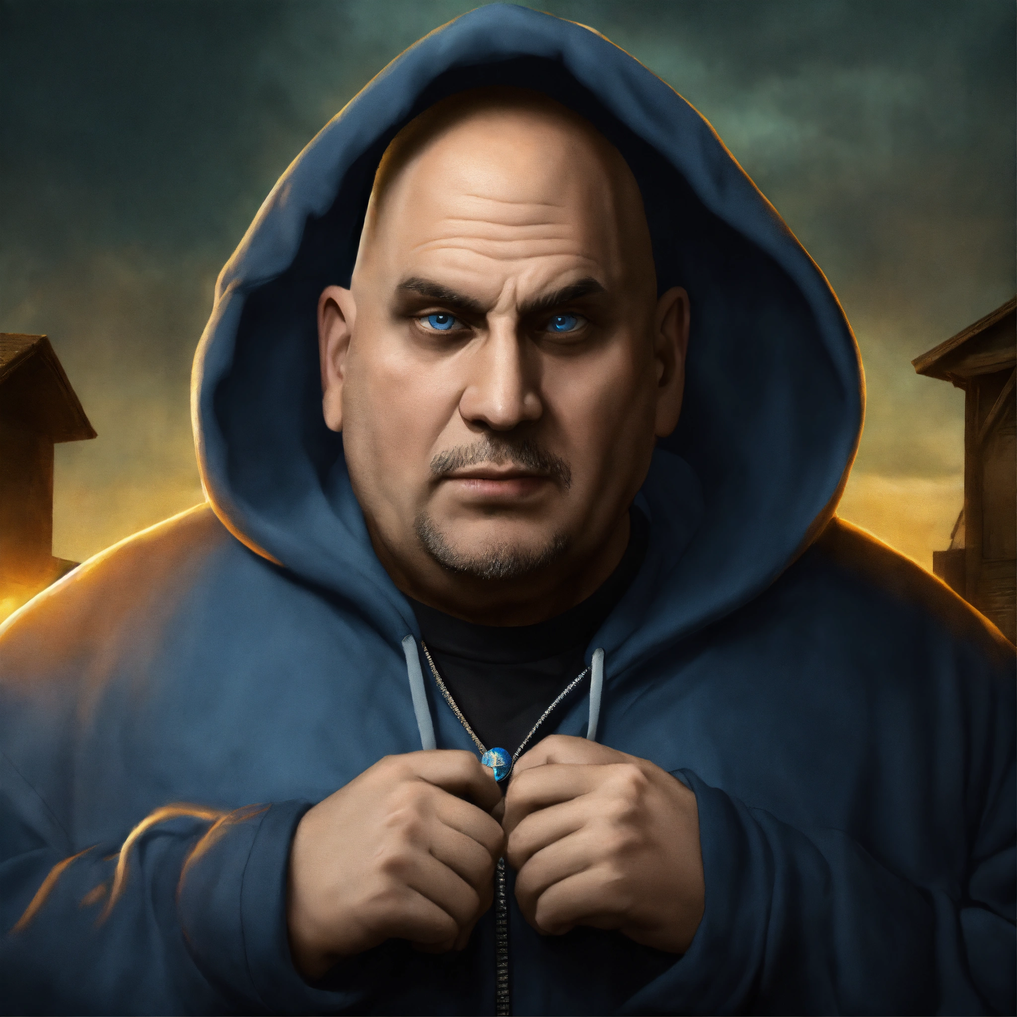 Lexica - UNCLE FESTER JOHN FETTERMAN WEARING A HOODIE OVER HIS HEAD ...