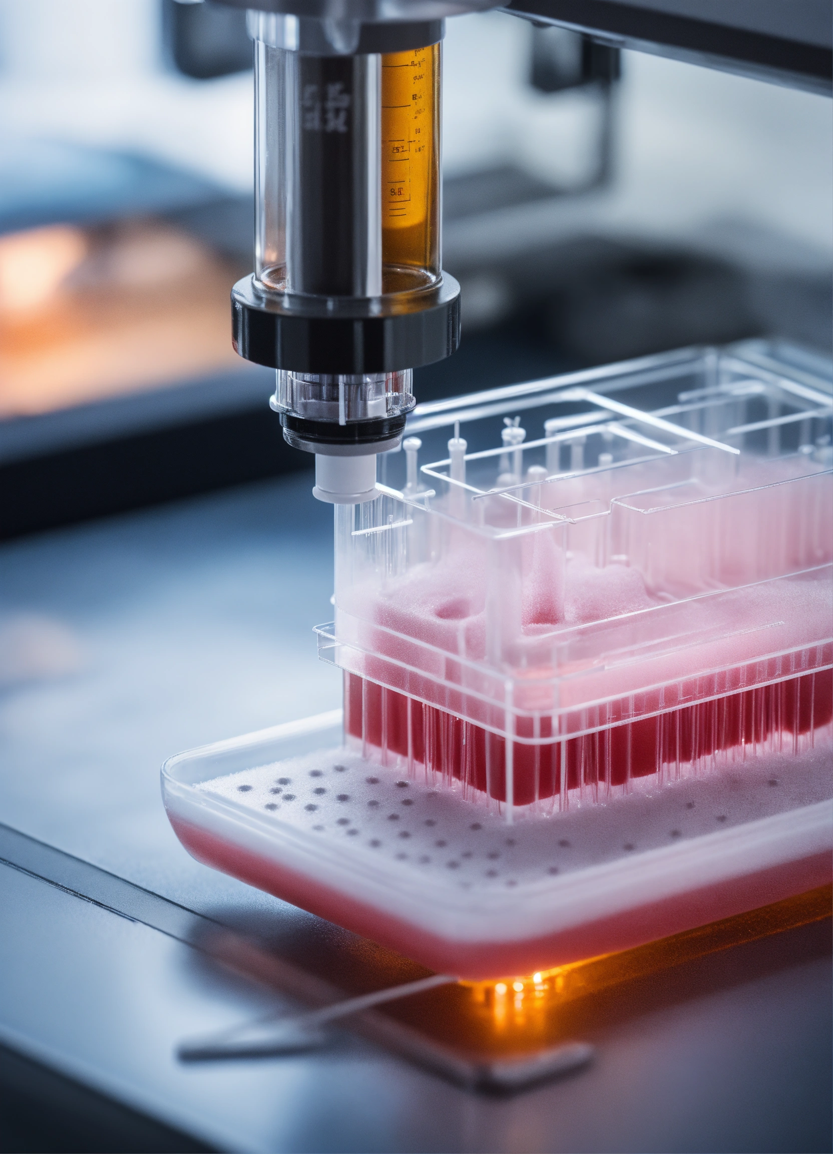 Lexica - 3d bioprinting of single fine channles in white mass with ...