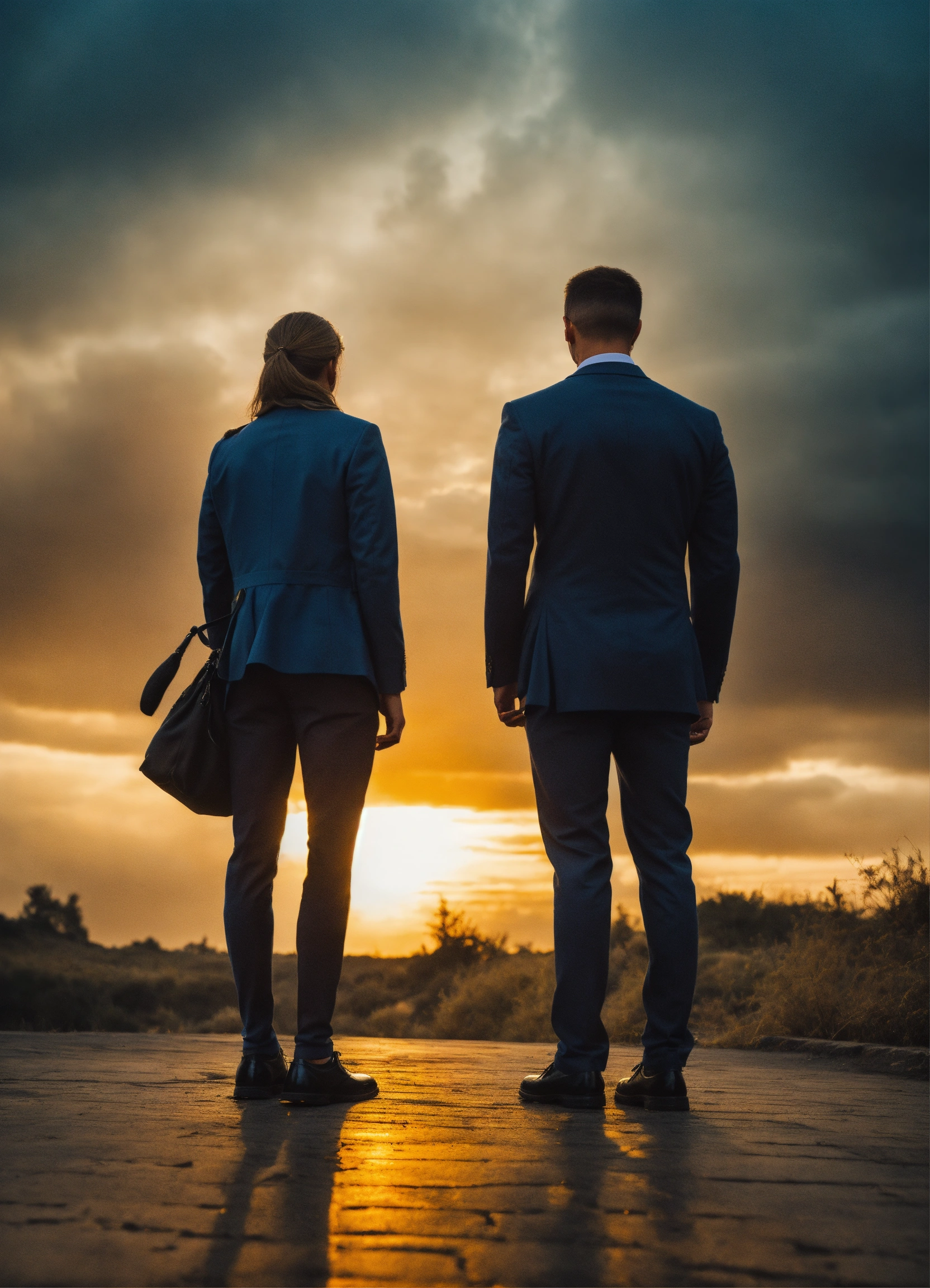 Lexica - Two people looking another direction, there is all kind of ...