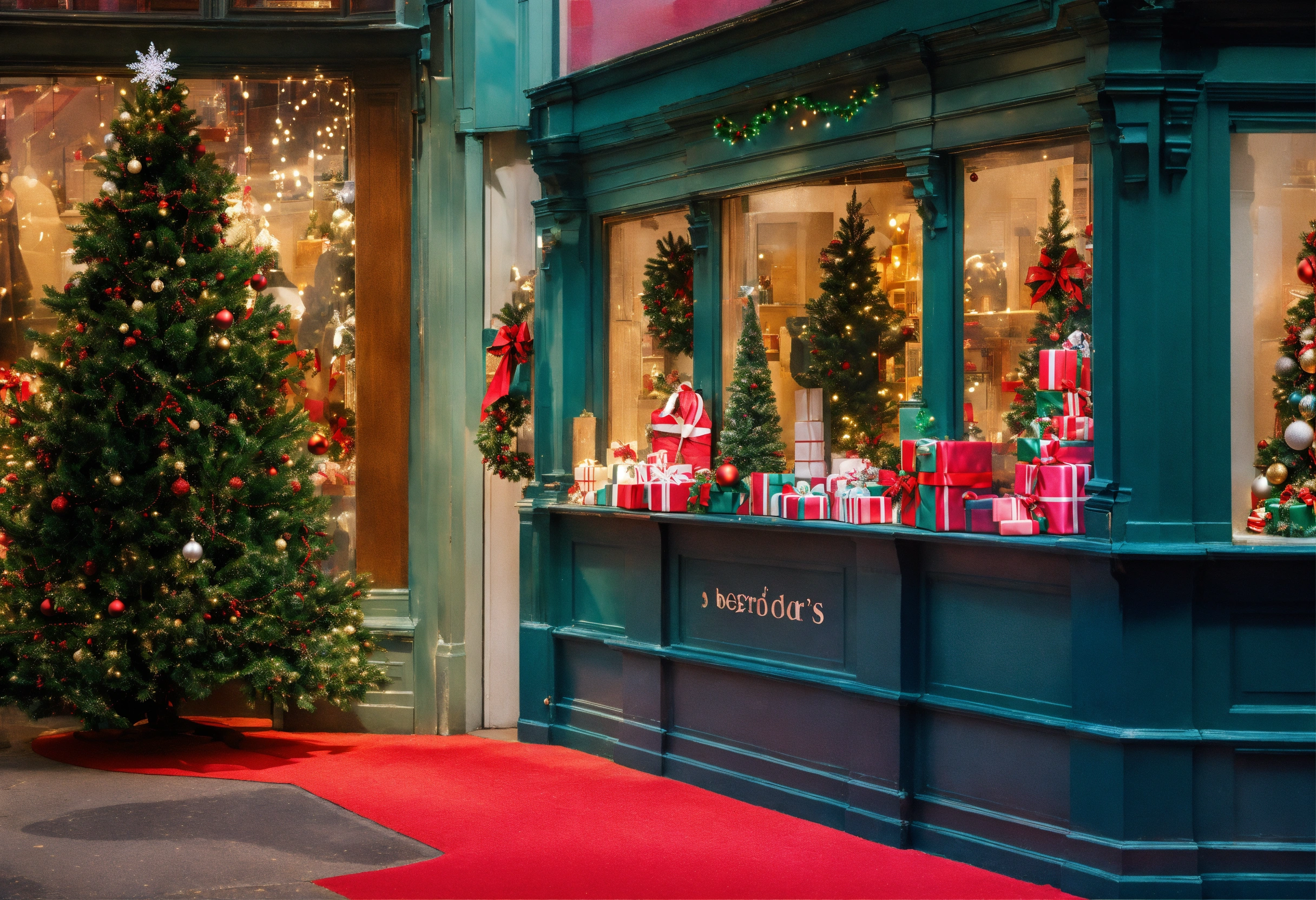 Lexica - A 90s inspired christmas window display for Bergdor's