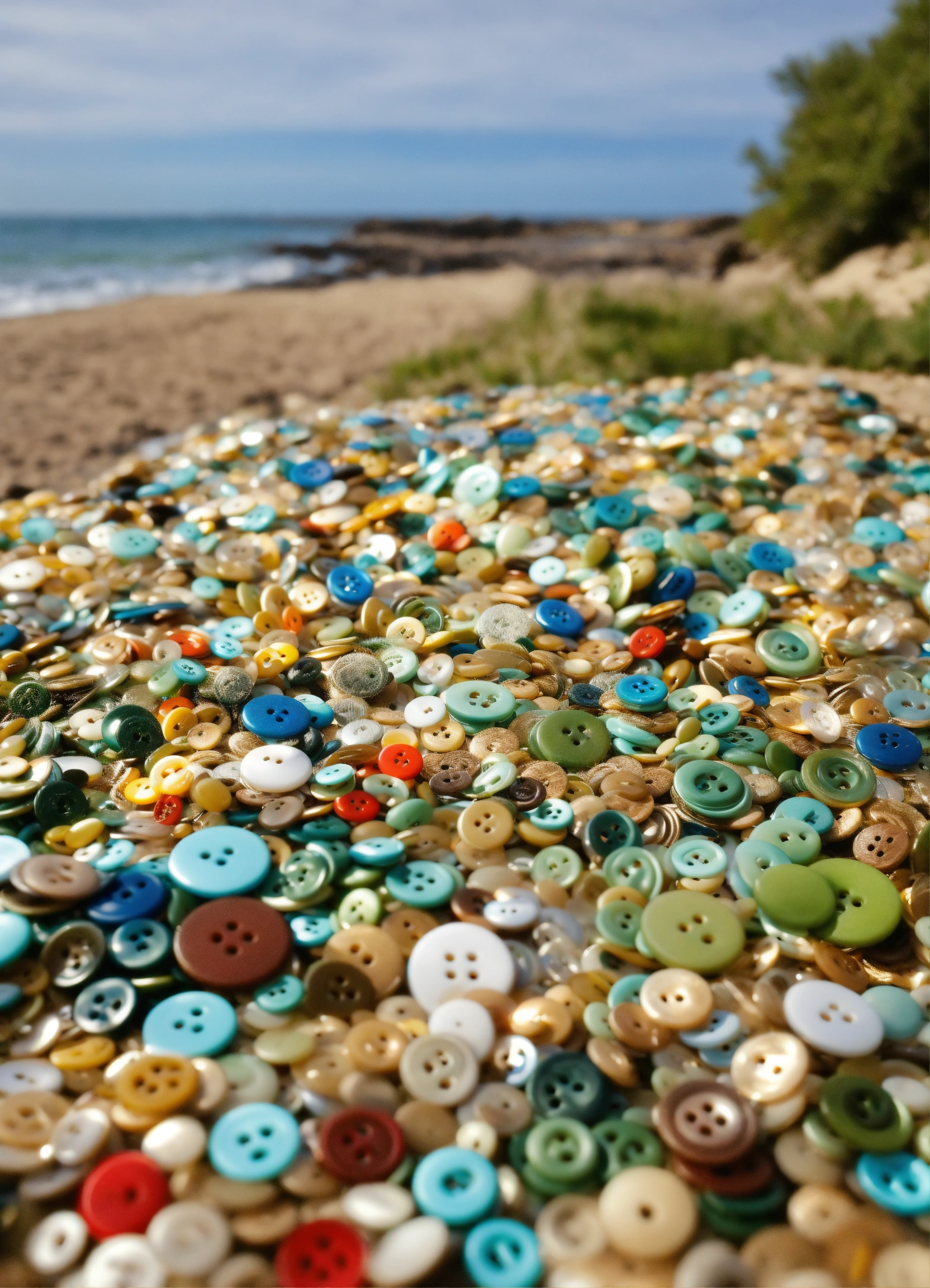 Lexica - Picture of a sea shore scene everything in the picture made ...