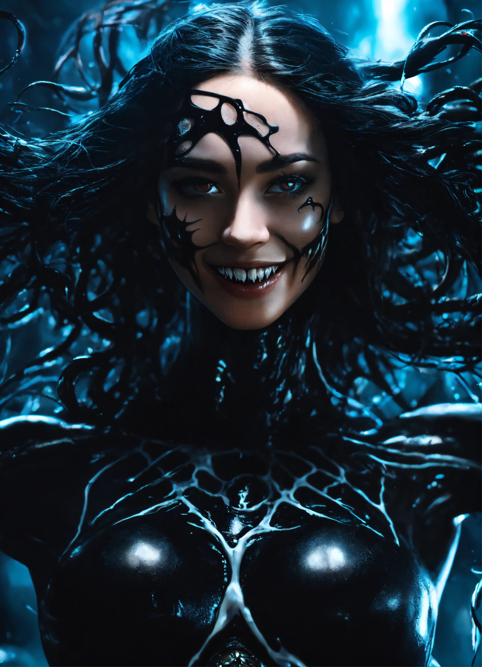 Lexica - An ultrarealistic photograph of woman transforming venom ...