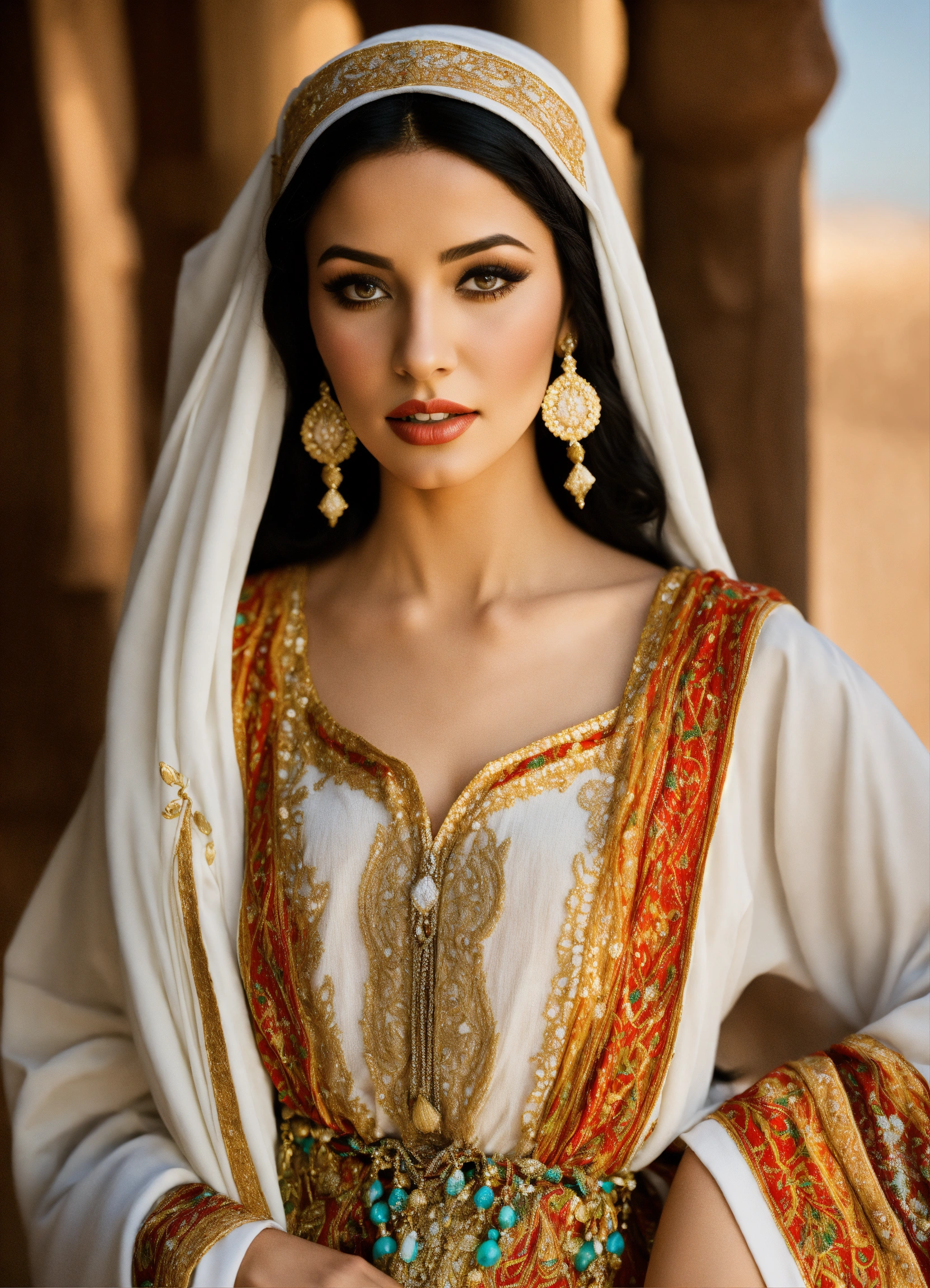 Lexica - Snow white Arab version wearing emirati cloths