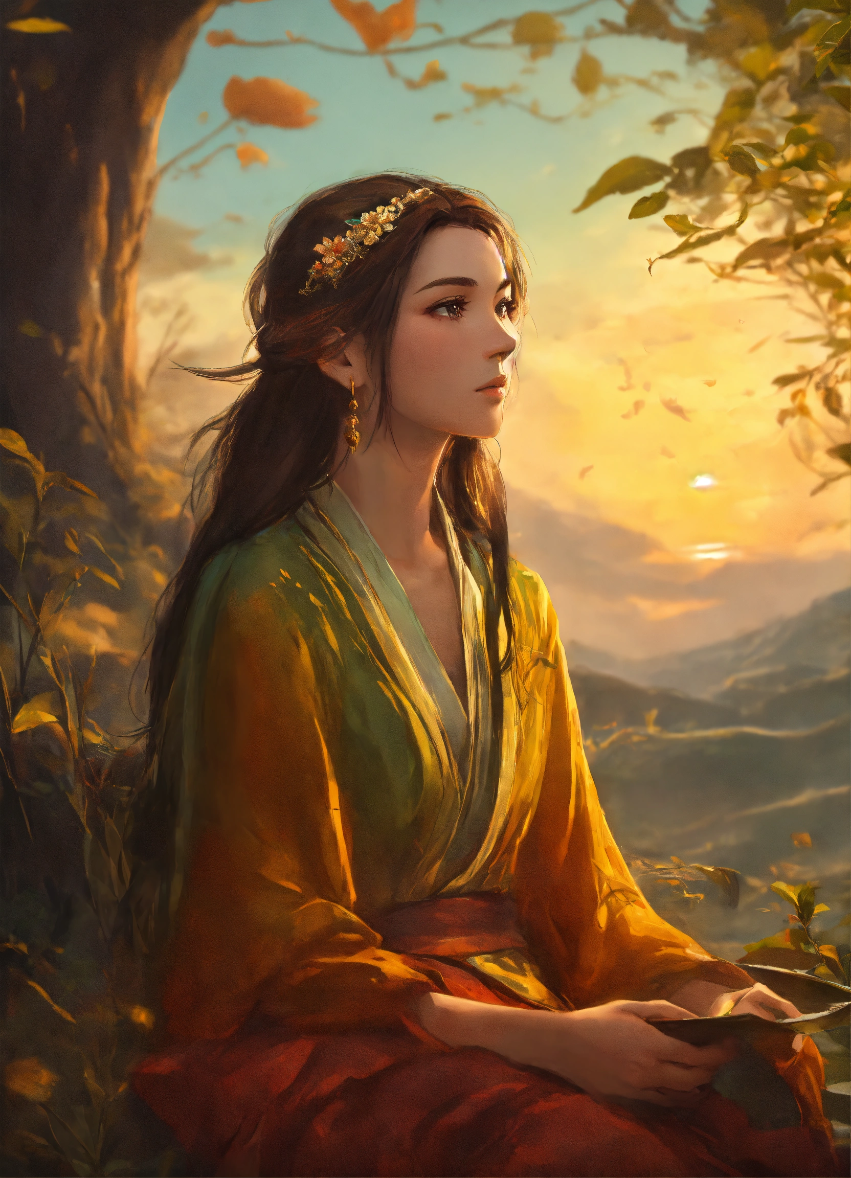 Lexica - A female sage, thinking