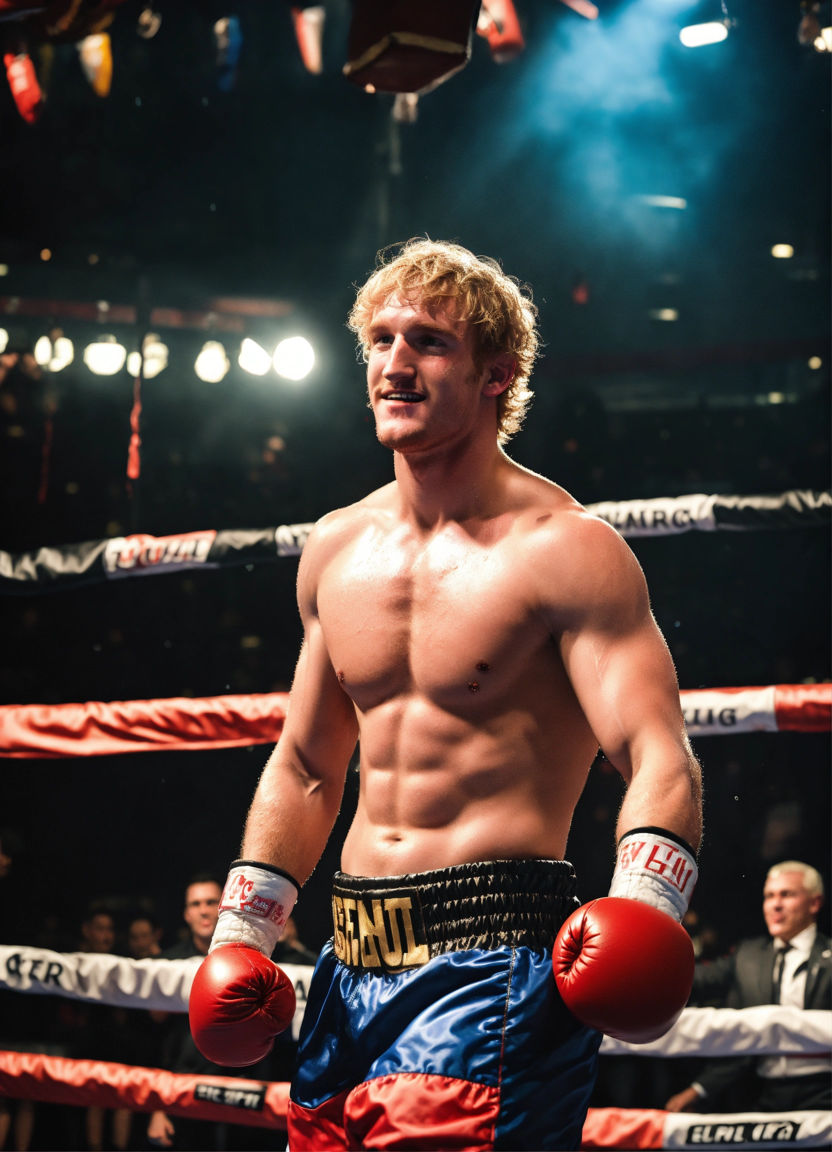 Lexica - Logan Paul, Boxing Ring, Victory, Happy, Sweaty, frank ...