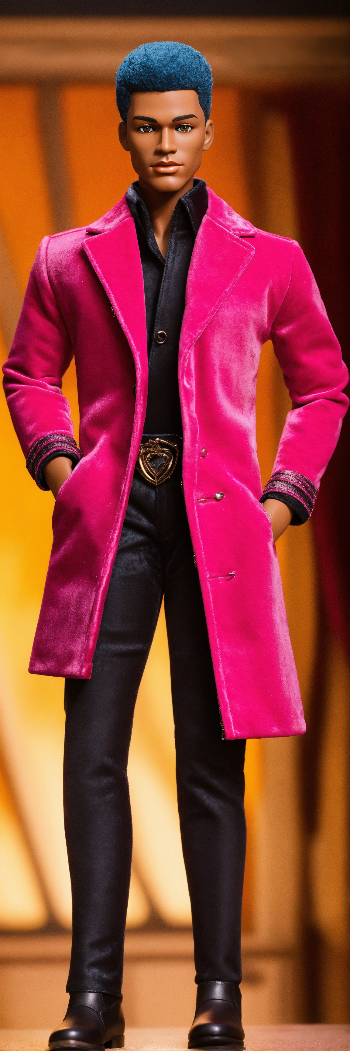 Lexica - Design the packaging for a Ken doll in a stylish, velvet box ...